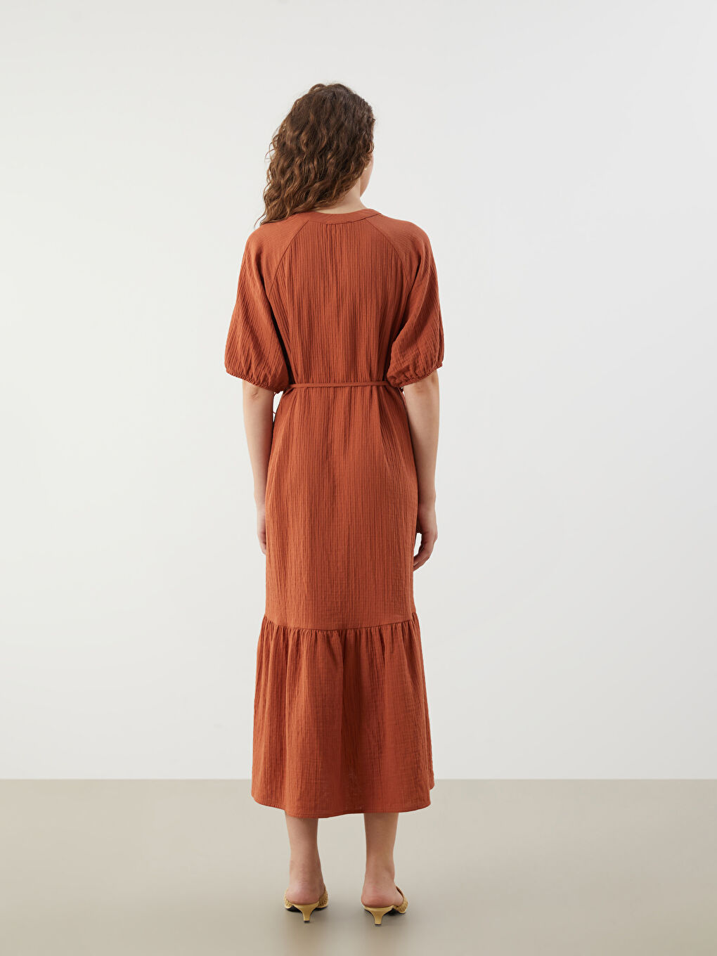 LC WAIKIKI Woman ORANGE Dress -S5M816Z8-H7J - S5M816Z8-H7J - LC Waikiki