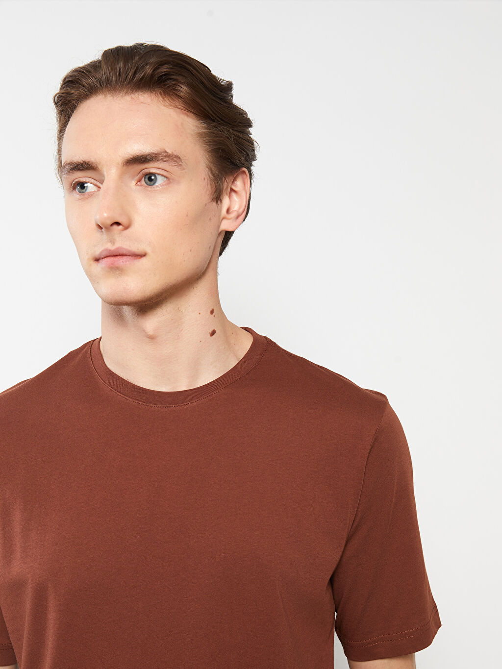 Crew Neck Short Sleeve Combed Cotton Men's T-shirt -S30113Z8-HHN ...