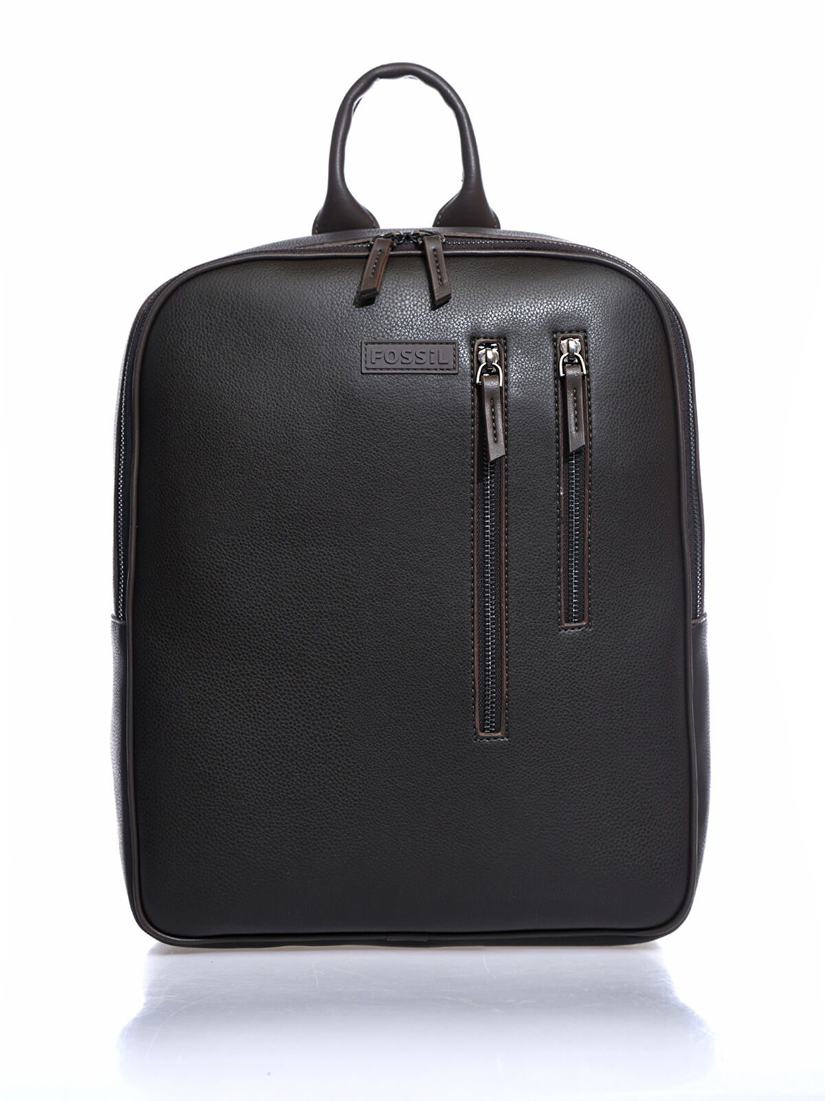 Fossil Deri Görünümlü Cep Detaylı Fermuarlı Erkek Sırt Çantası Fossil Deri Görünümlü Cep Detaylı Fermuarlı Erkek Sırt Çantası
