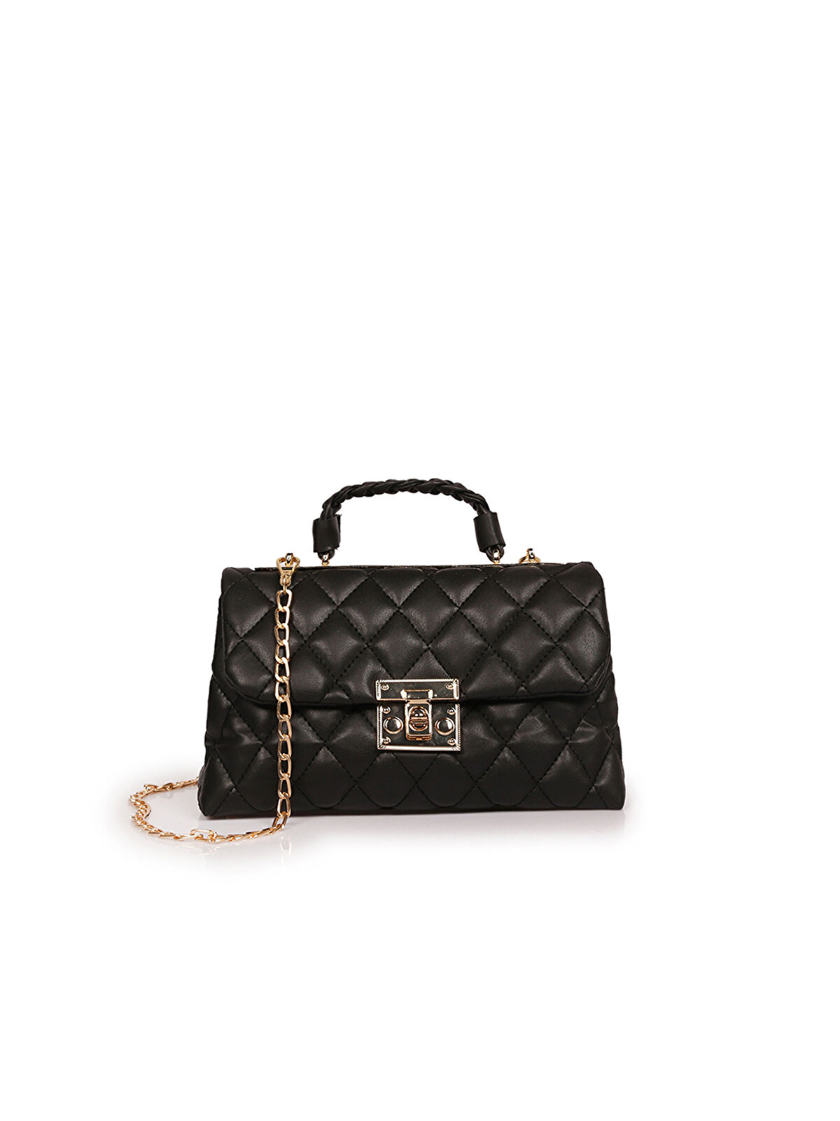 Stilgo Deri Görünümlü Zincir Askılı Kadın Omuz Çantası