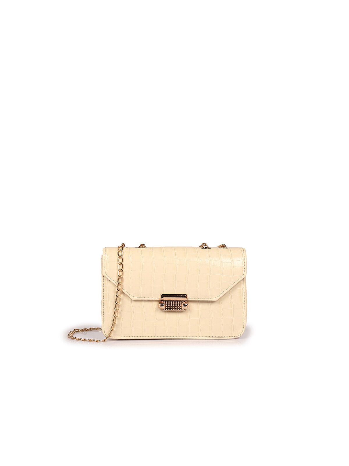 Stilgo Deri Görünümlü Zincir Askılı Kadın Omuz Çantası