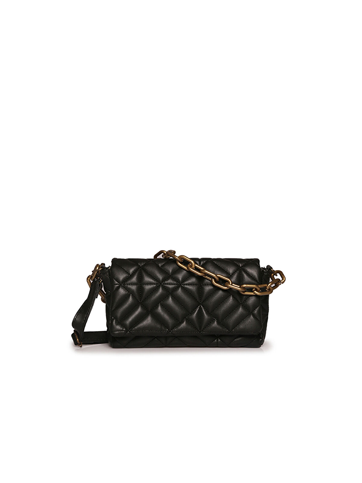 Stilgo Deri Görünümlü Zincir Askılı Kadın Omuz Çantası