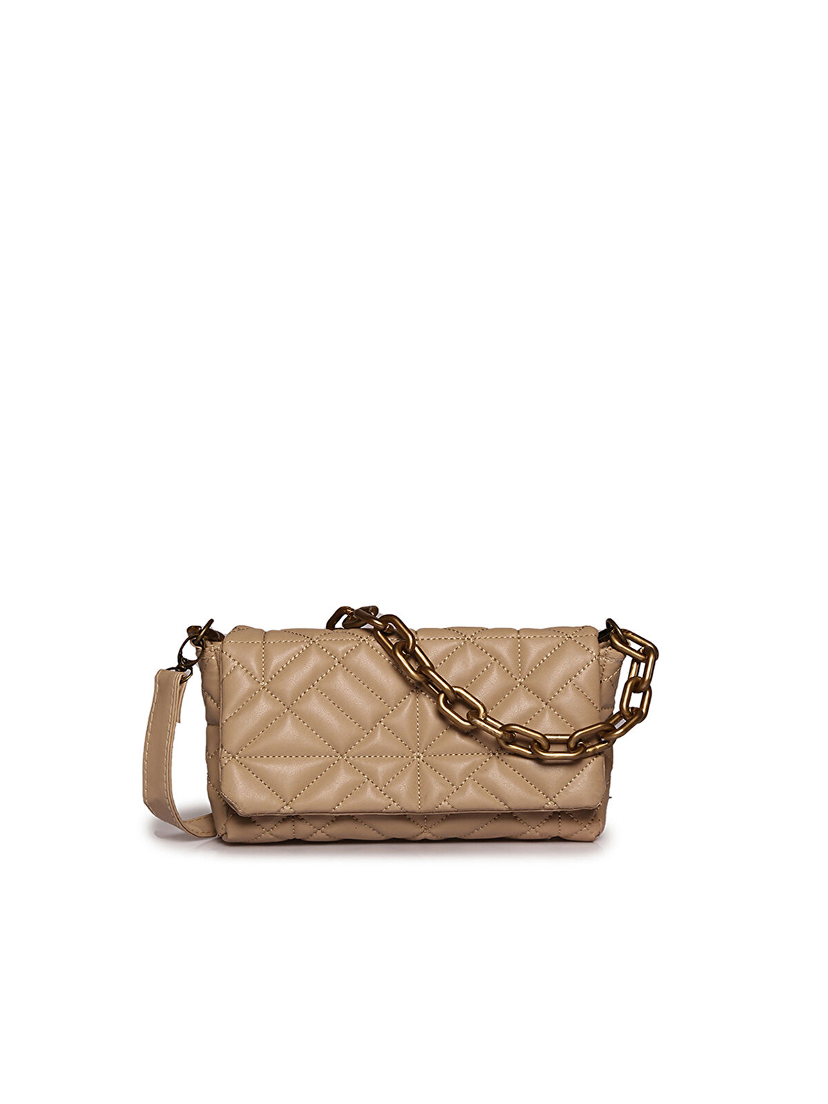 Stilgo Deri Görünümlü Zincir Askılı Kadın Omuz Çantası