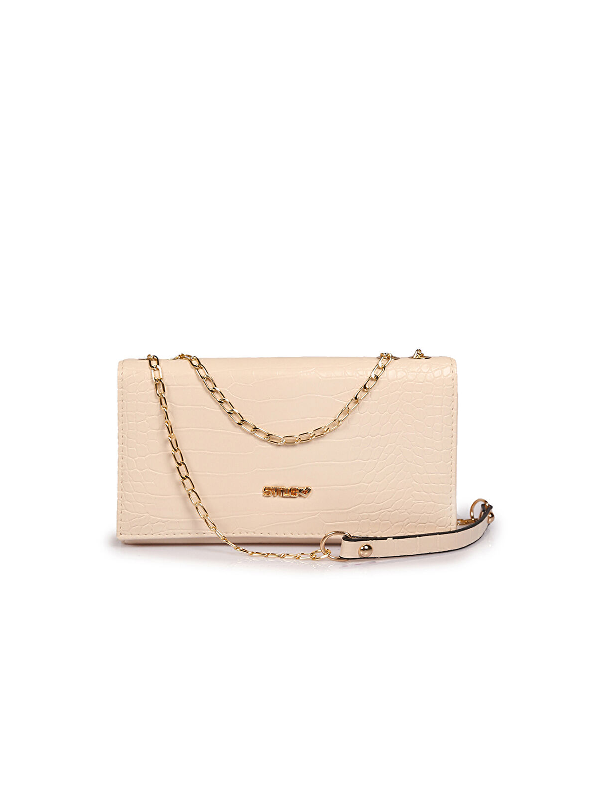 Stilgo Deri Görünümlü Zincir Askılı Kadın Omuz Çantası