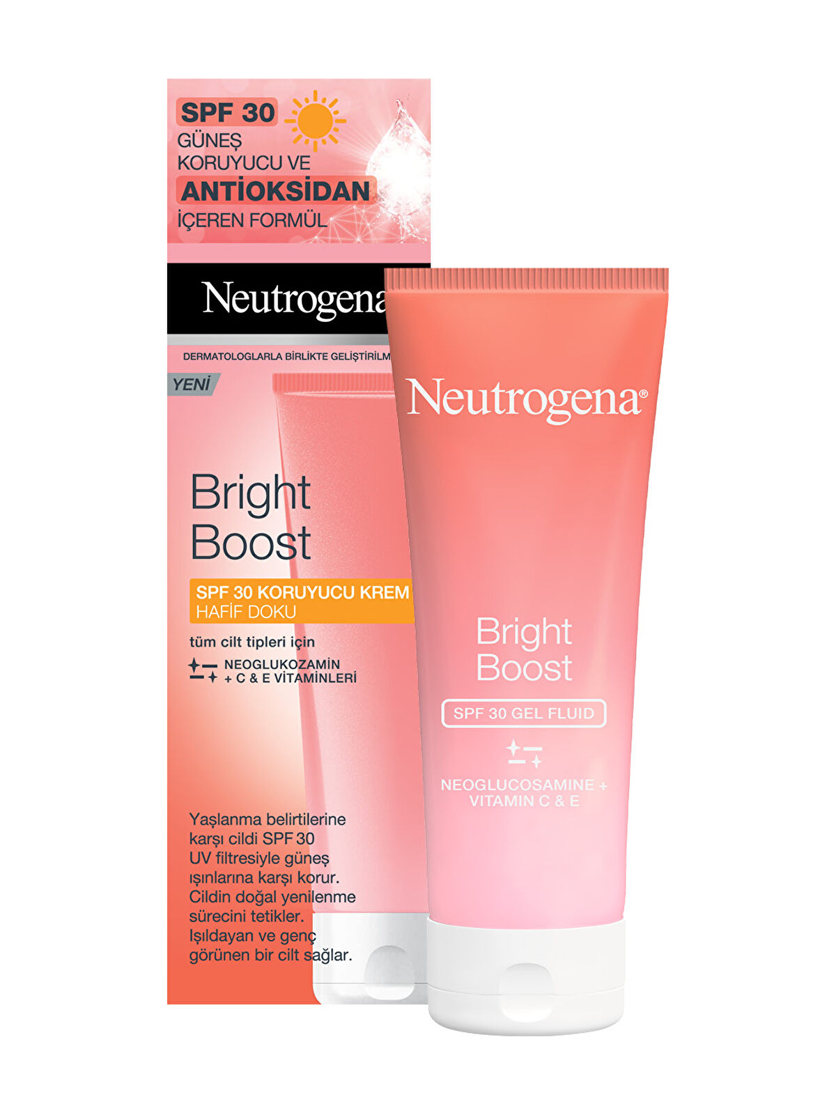 Neutrogena Bright Boost SPF 30 Koruyucu Krem Hafif Doku Neutrogena Bright Boost SPF 30 Koruyucu Krem Hafif Doku