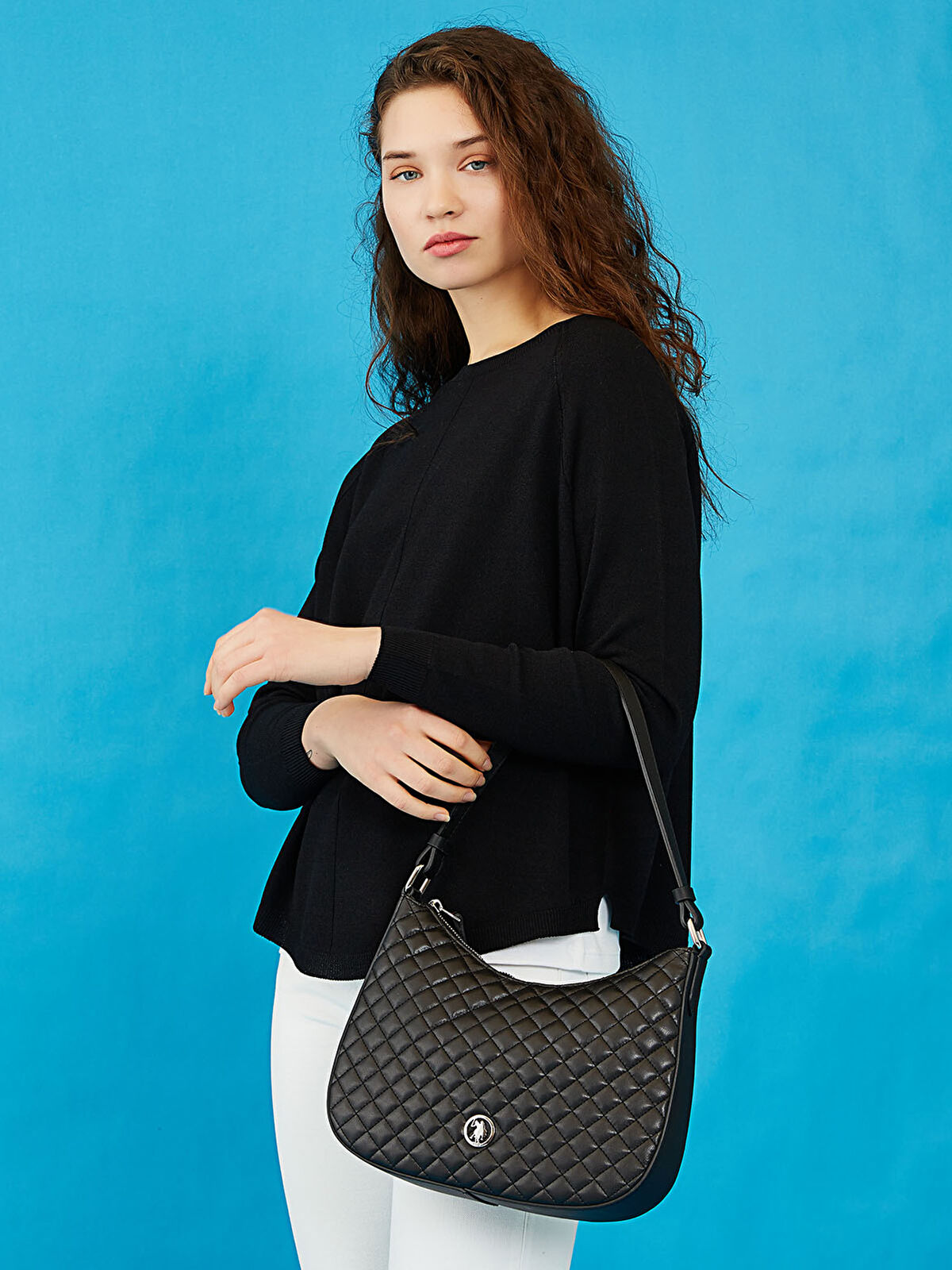 U.S. Polo Assn. Düz Kadın Omuz Çantası