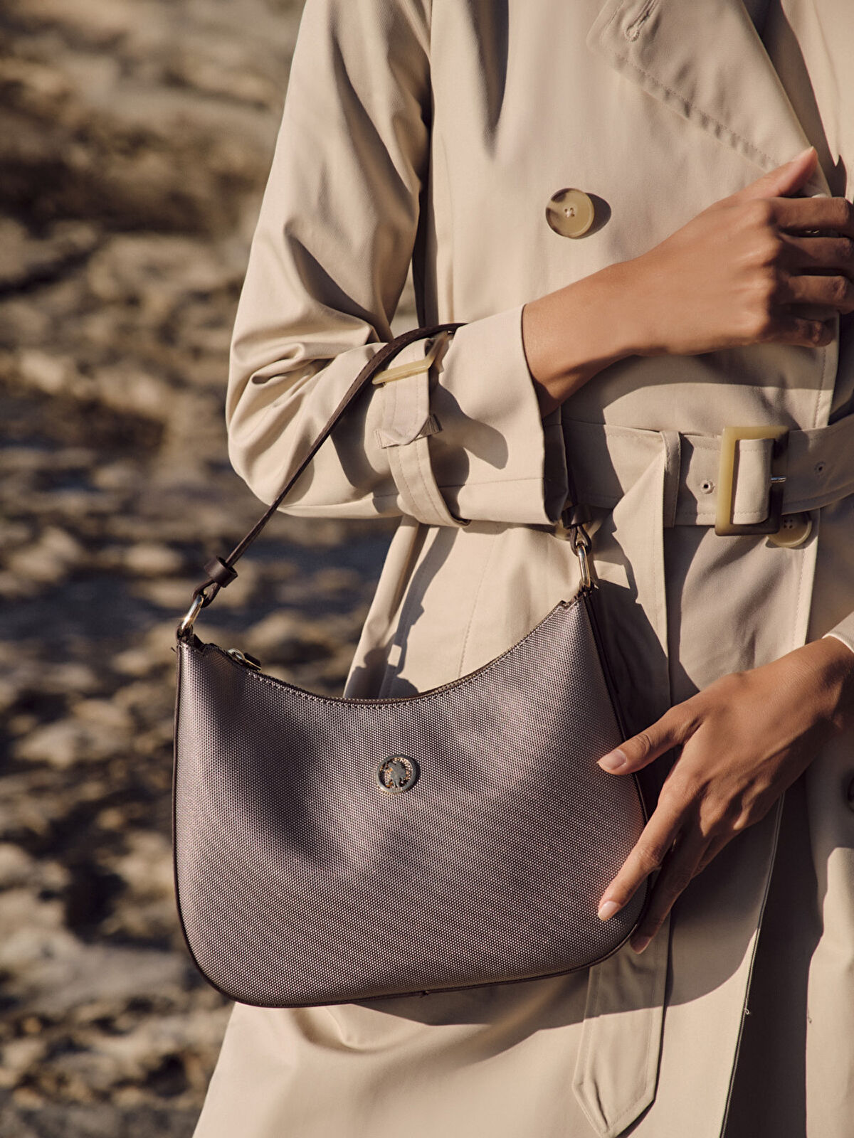 U.S. Polo Assn. Düz Kadın Omuz Çantası