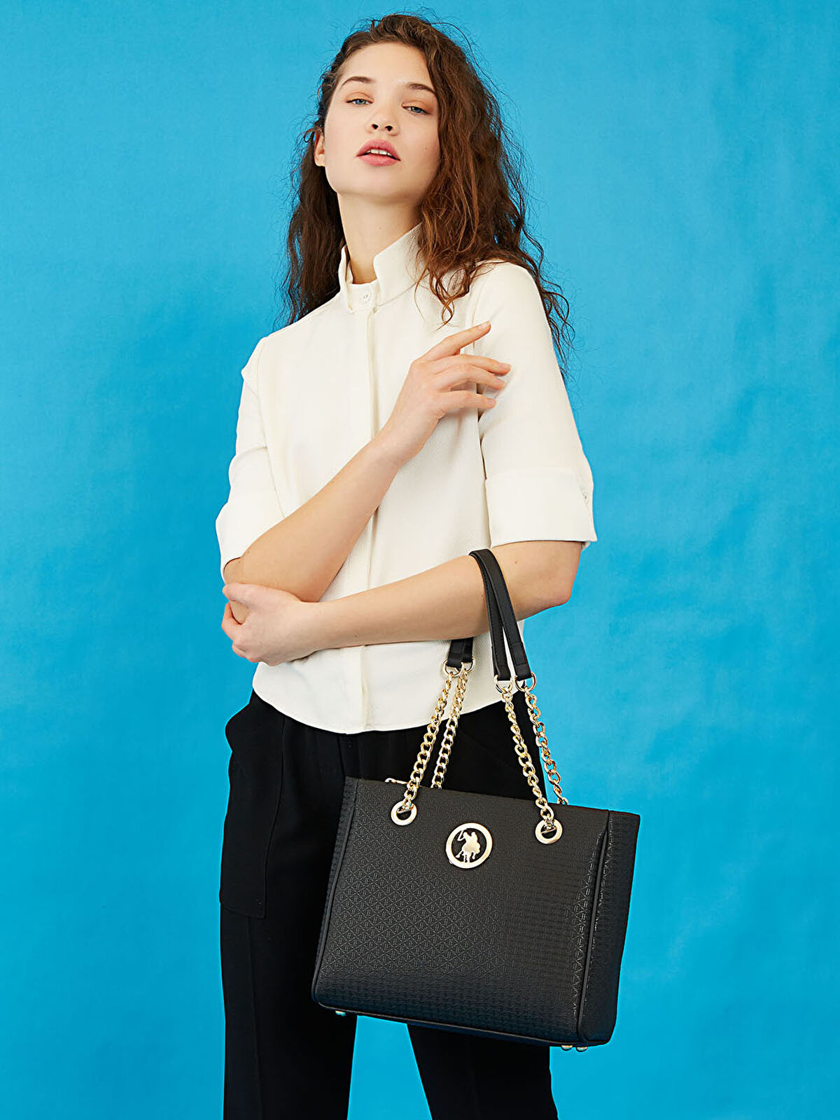 U.S. Polo Assn. Düz Kadın Omuz Çantası