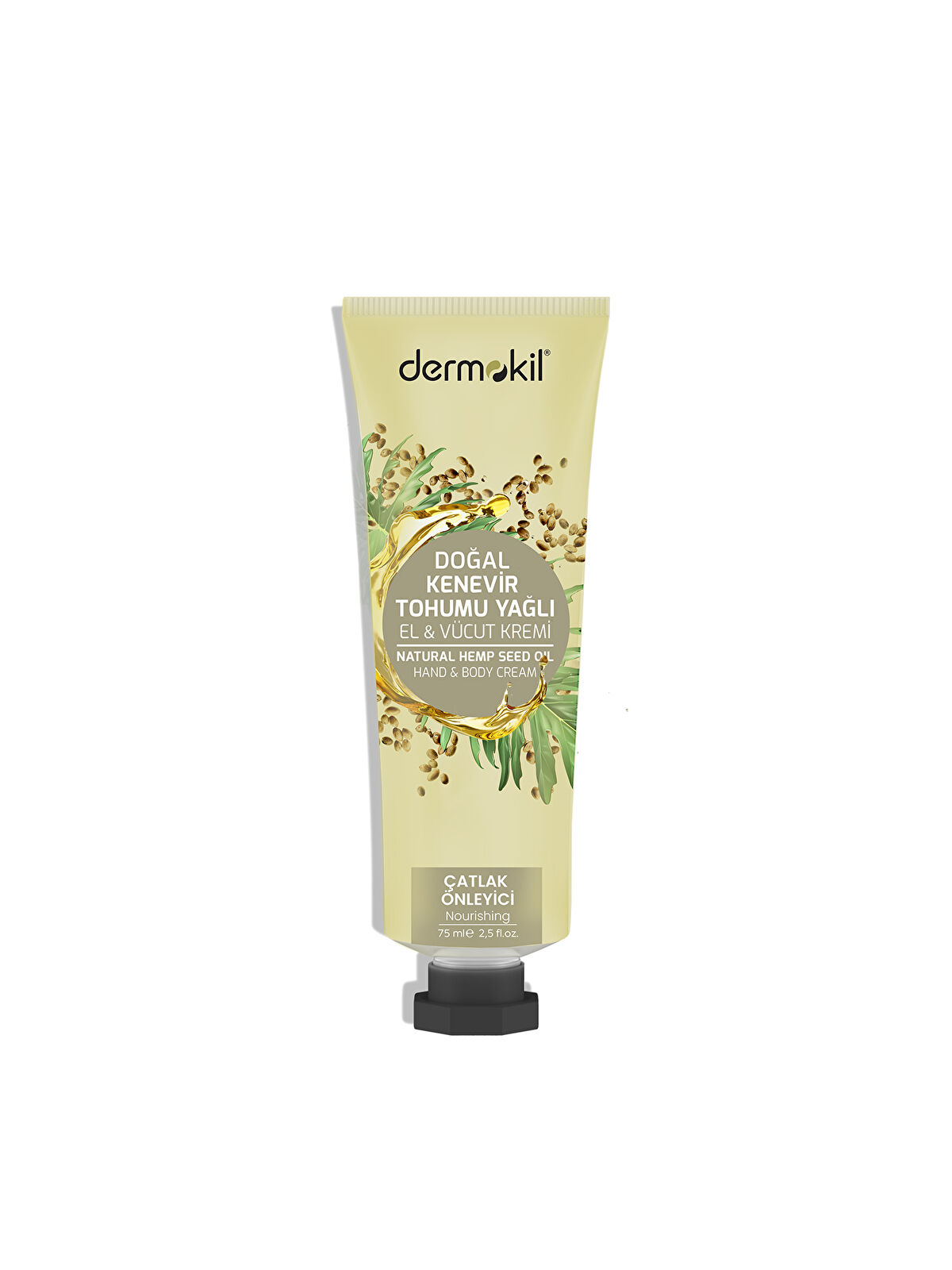 Dermokil Doğal Kenevir Tohumu Yağlı El Ve Vücut Kremi 75 Ml Dermokil Doğal Kenevir Tohumu Yağlı El Ve Vücut Kremi 75 Ml