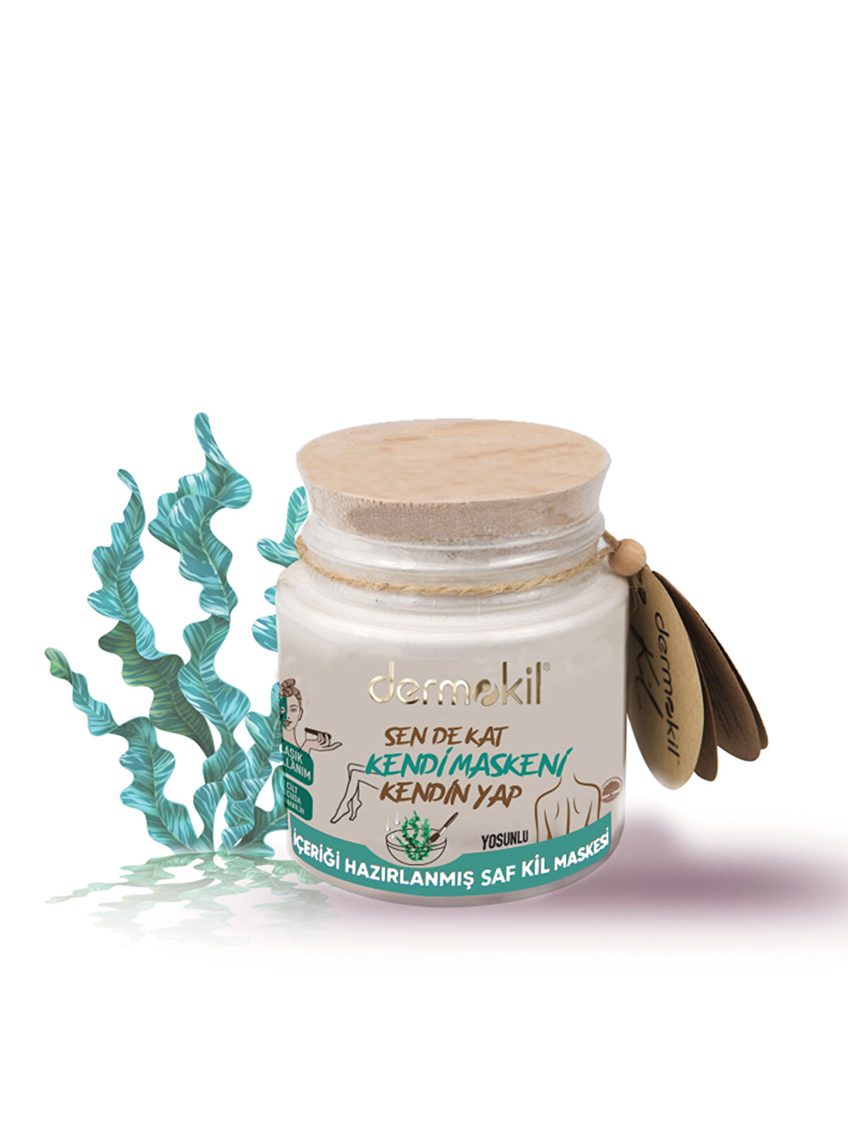 Dermokil İçeriği Hazırlanmış Saf Kil Maskesi