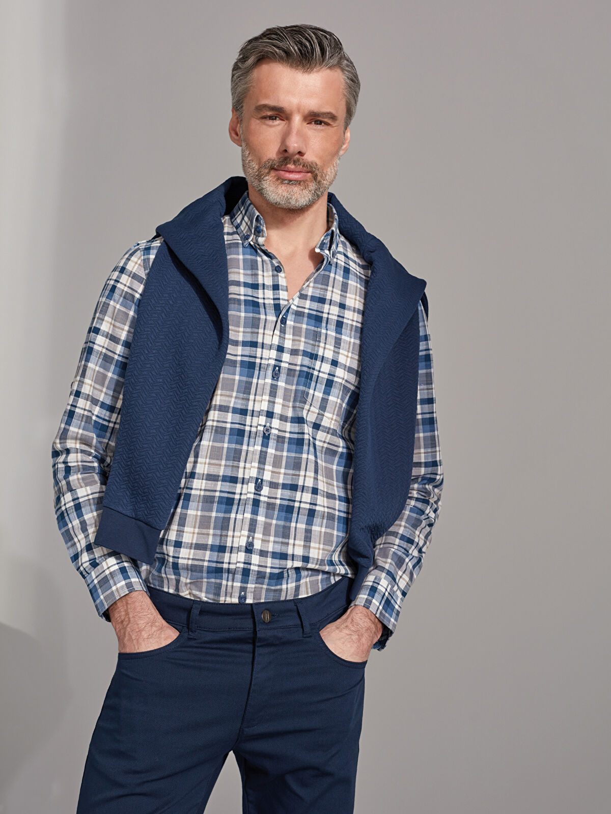 Regular Fit Pamuklu Ekose Gömlek