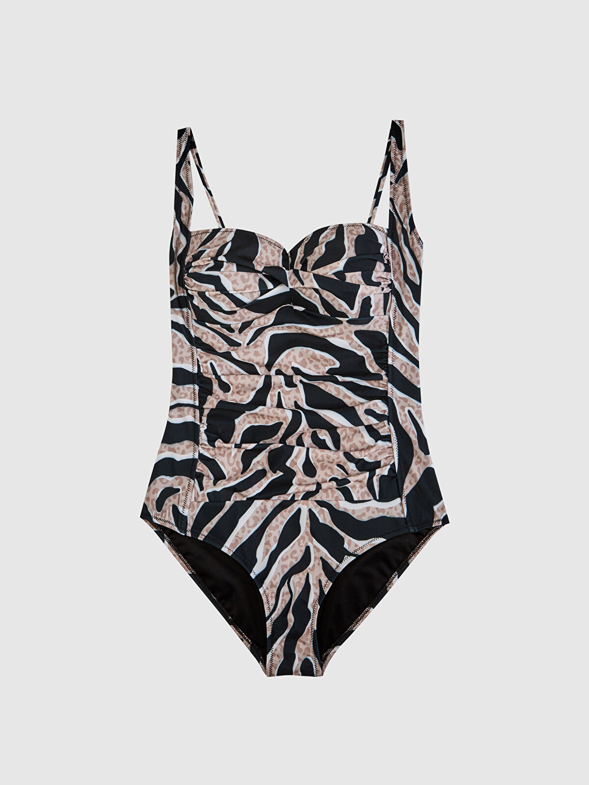 Desenli Toparlayıcı Kadın Mayo