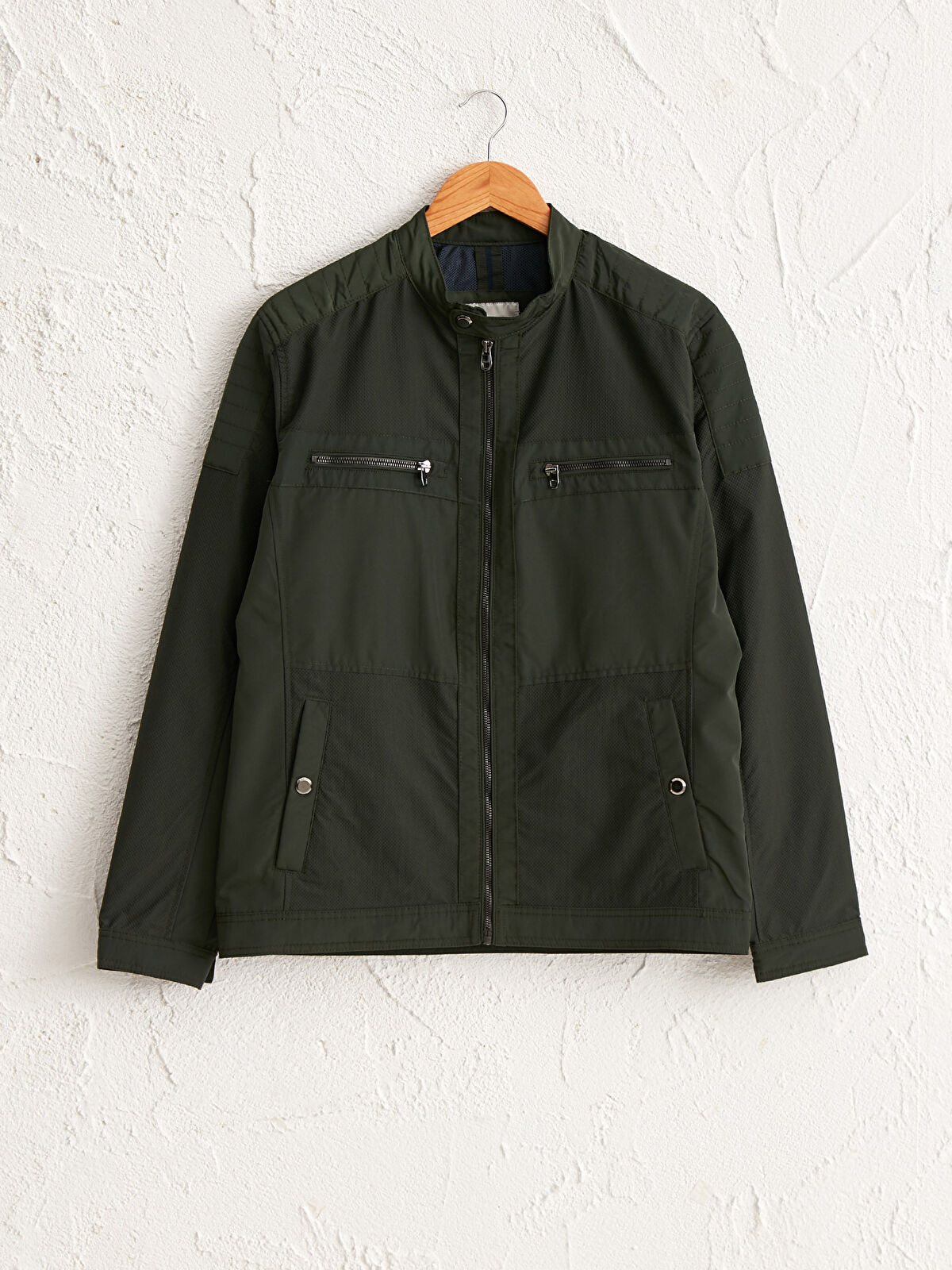 LCW VISION Slim Fit Dik Yaka İnce Erkek Mont