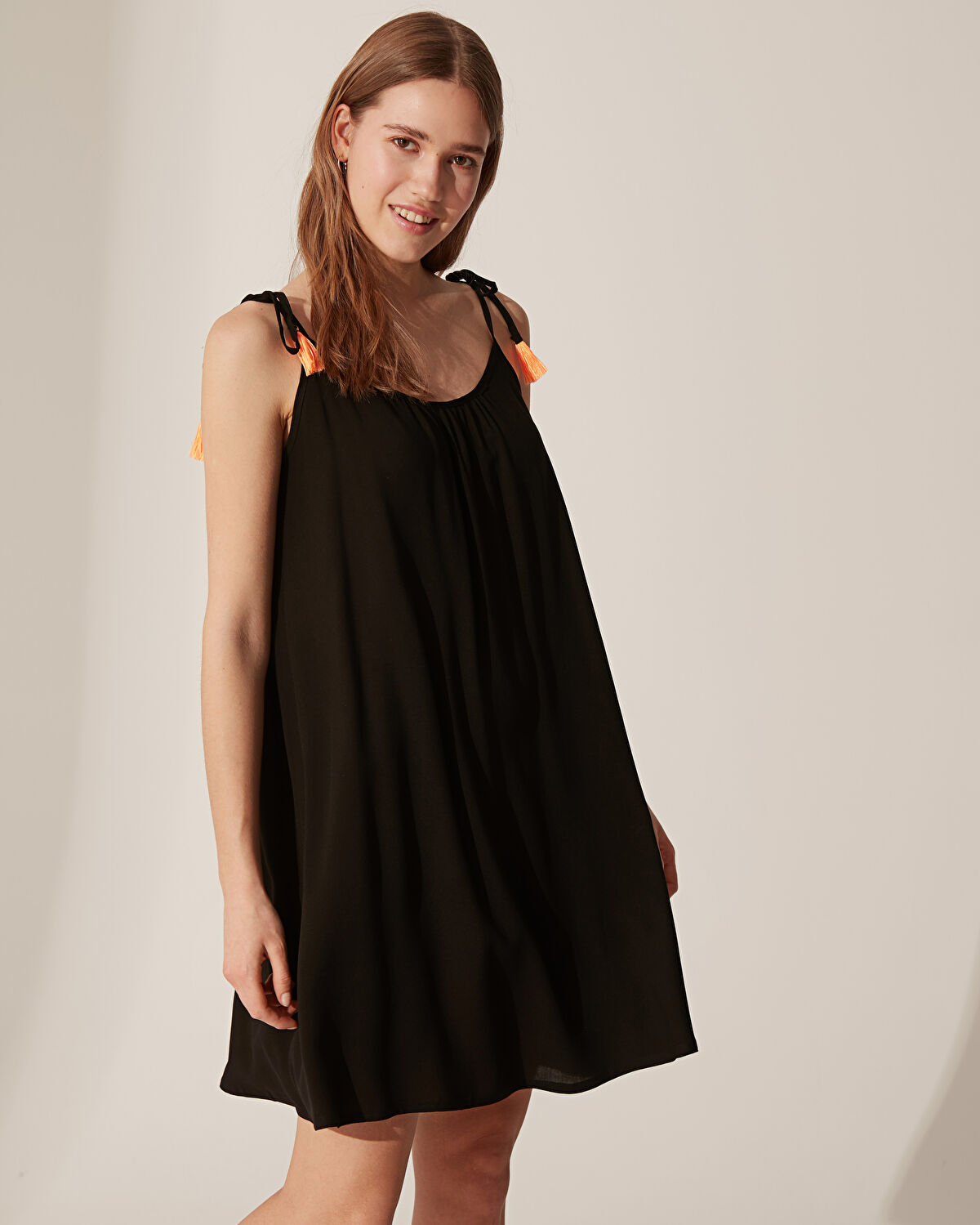 LCW DREAM Standart Fit Askılı Poplin Kadın Elbise