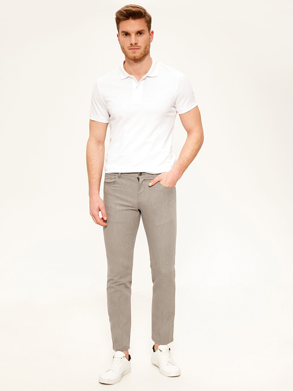 LCW CLASSIC Slim Fit Dokulu Erkek Pantolon