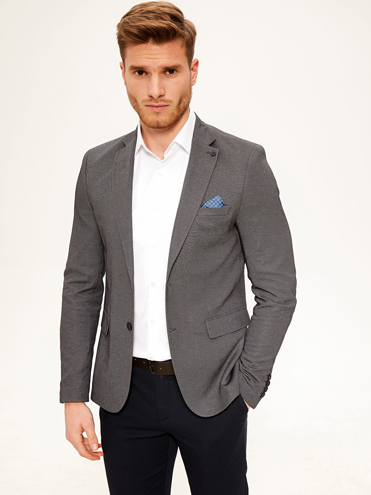 Dar Kalıp Erkek Blazer Ceket