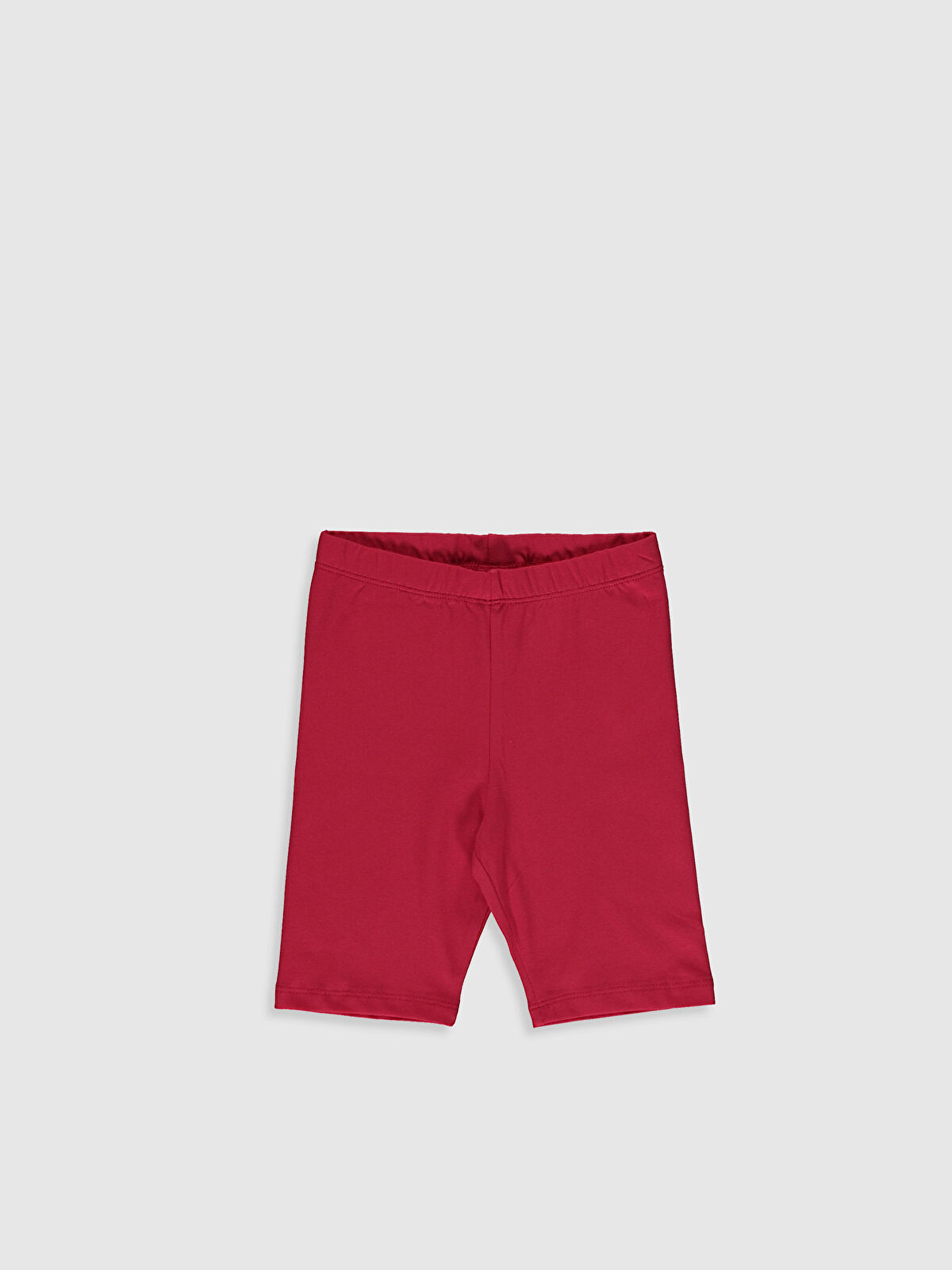 Beli Lastikli Basic Pamuklu Kız Çocuk Kısa Tayt