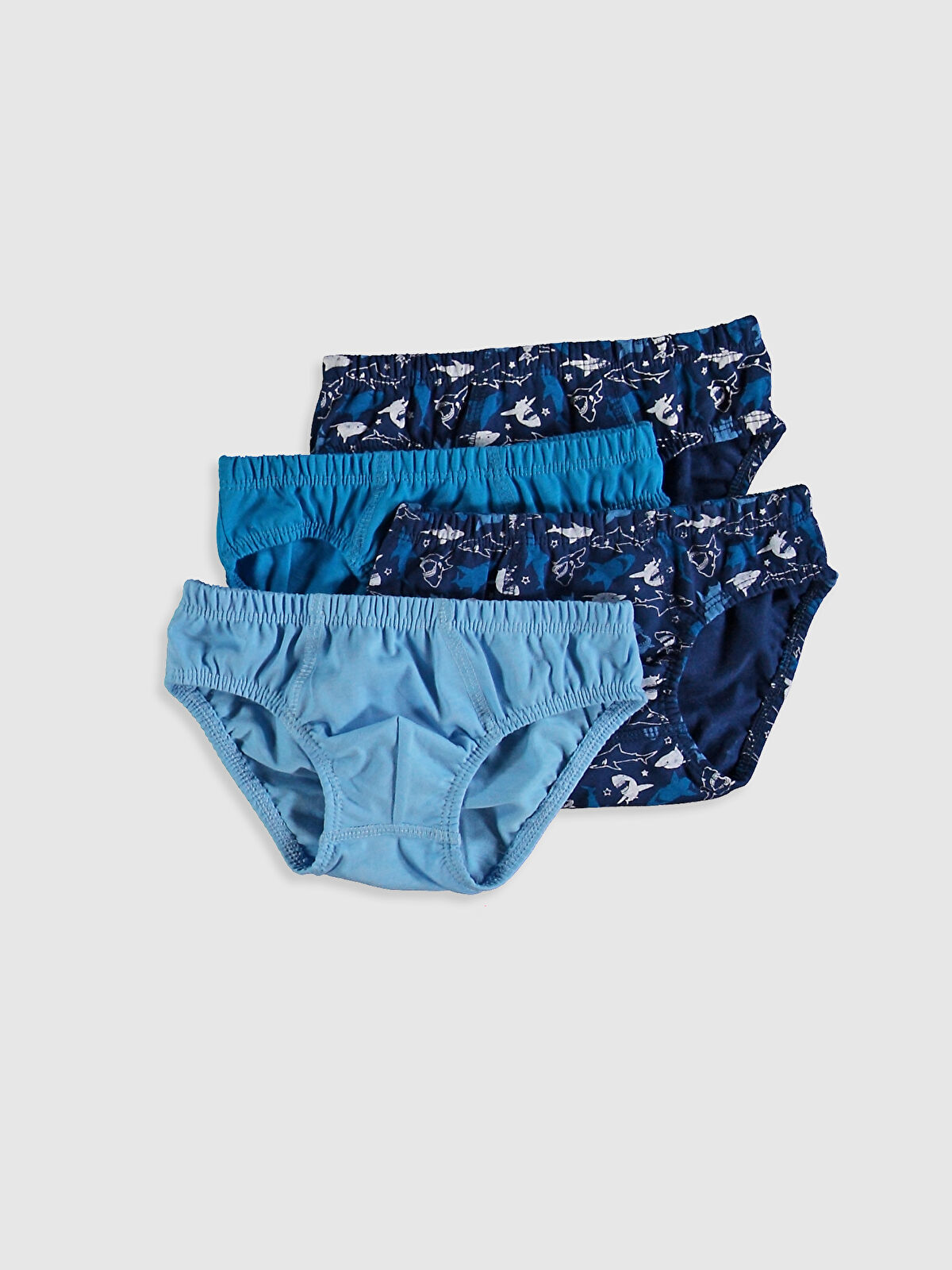 Baskılı Pamuklu Erkek Çocuk Külot 4'lü