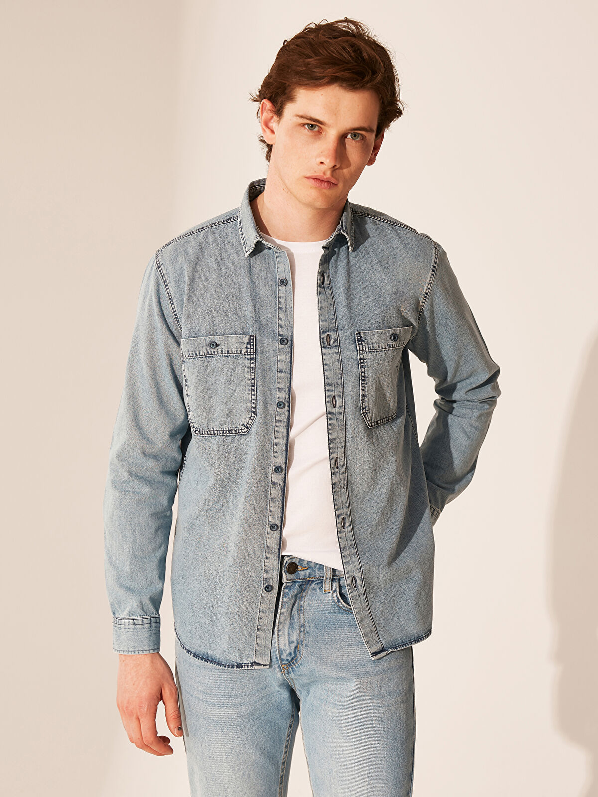 Regular Fit Jean Gömlek