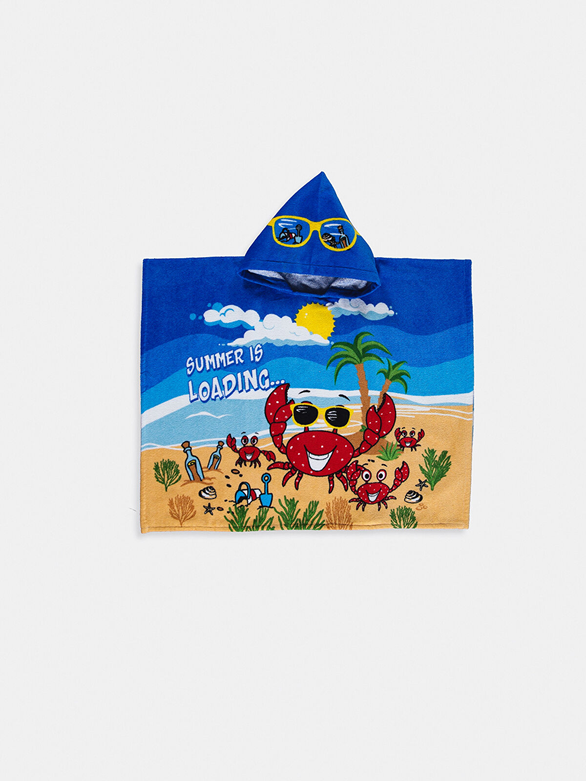 Erkek Çocuk Baskılı Panço Havlu