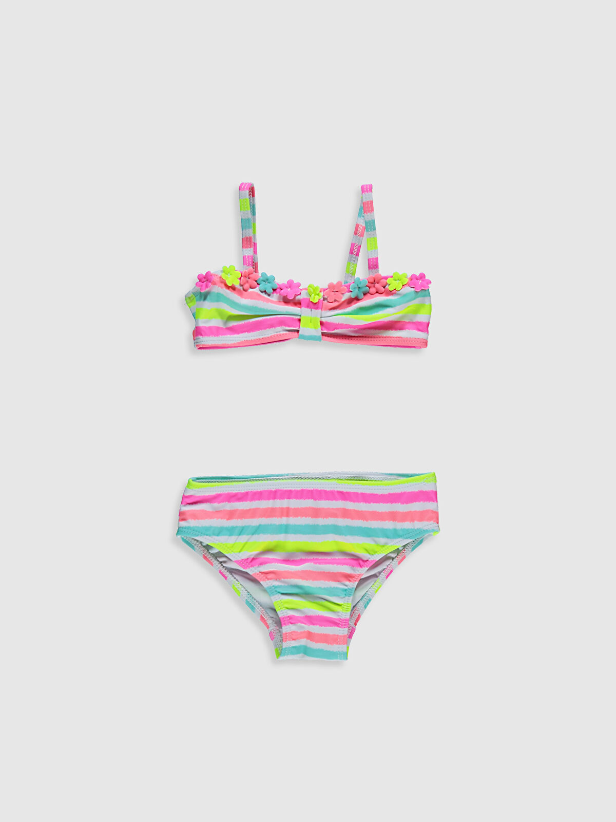 Kız Bebek Çizgili Bikini