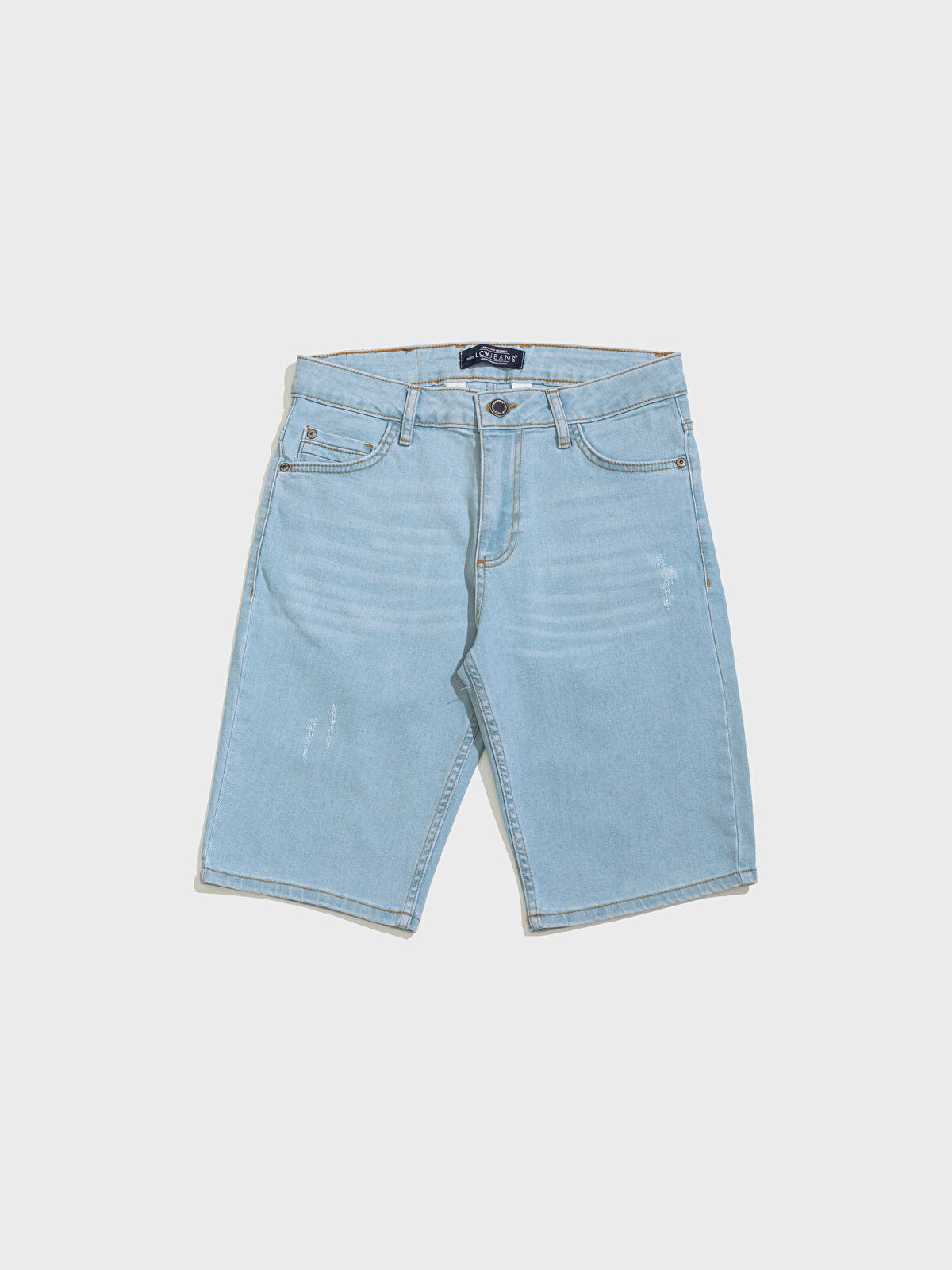 Skinny Fit Bermuda Erkek Jean Şort