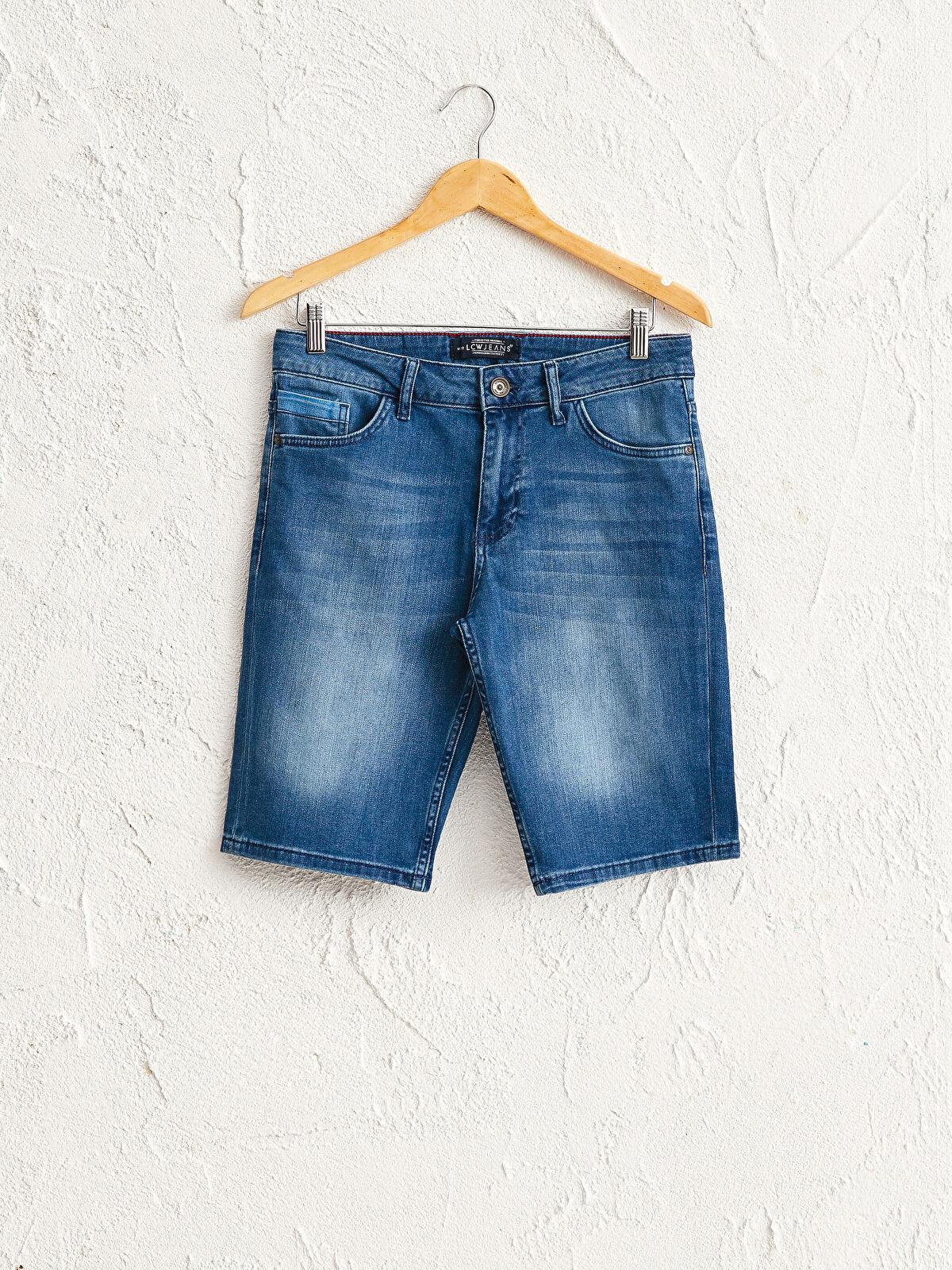 Slim Fit Bermuda Jean Şort