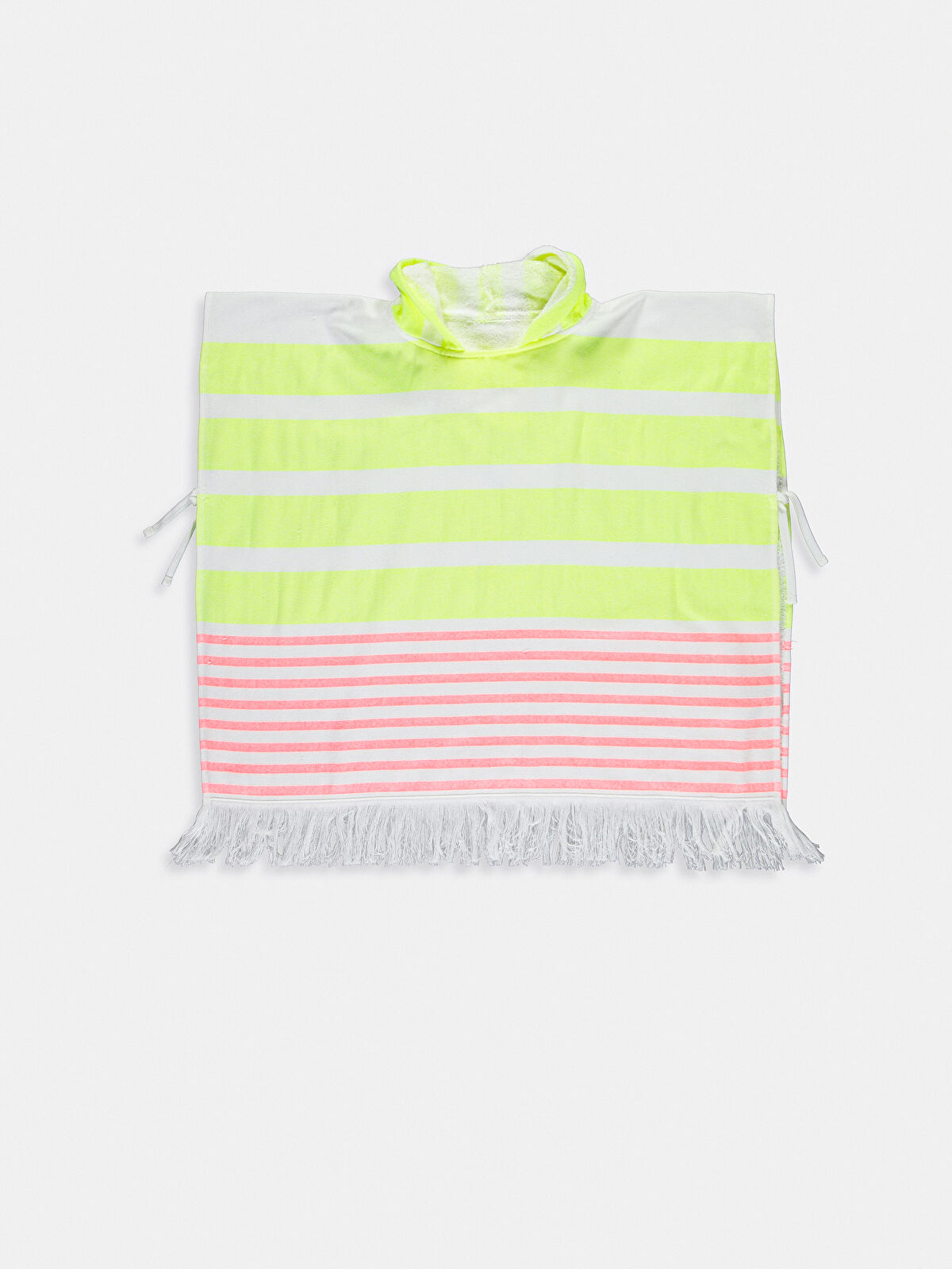 Kız Çocuk Çizgili Panço Havlu