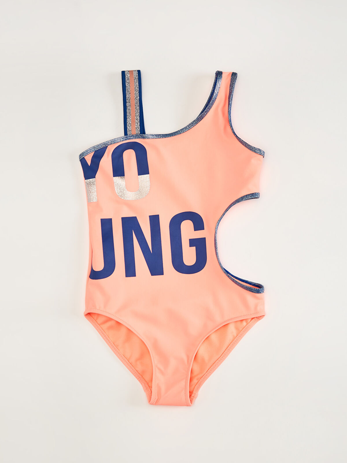 Esnek Kumaştan Baskılı Kız Çocuk Mayokini