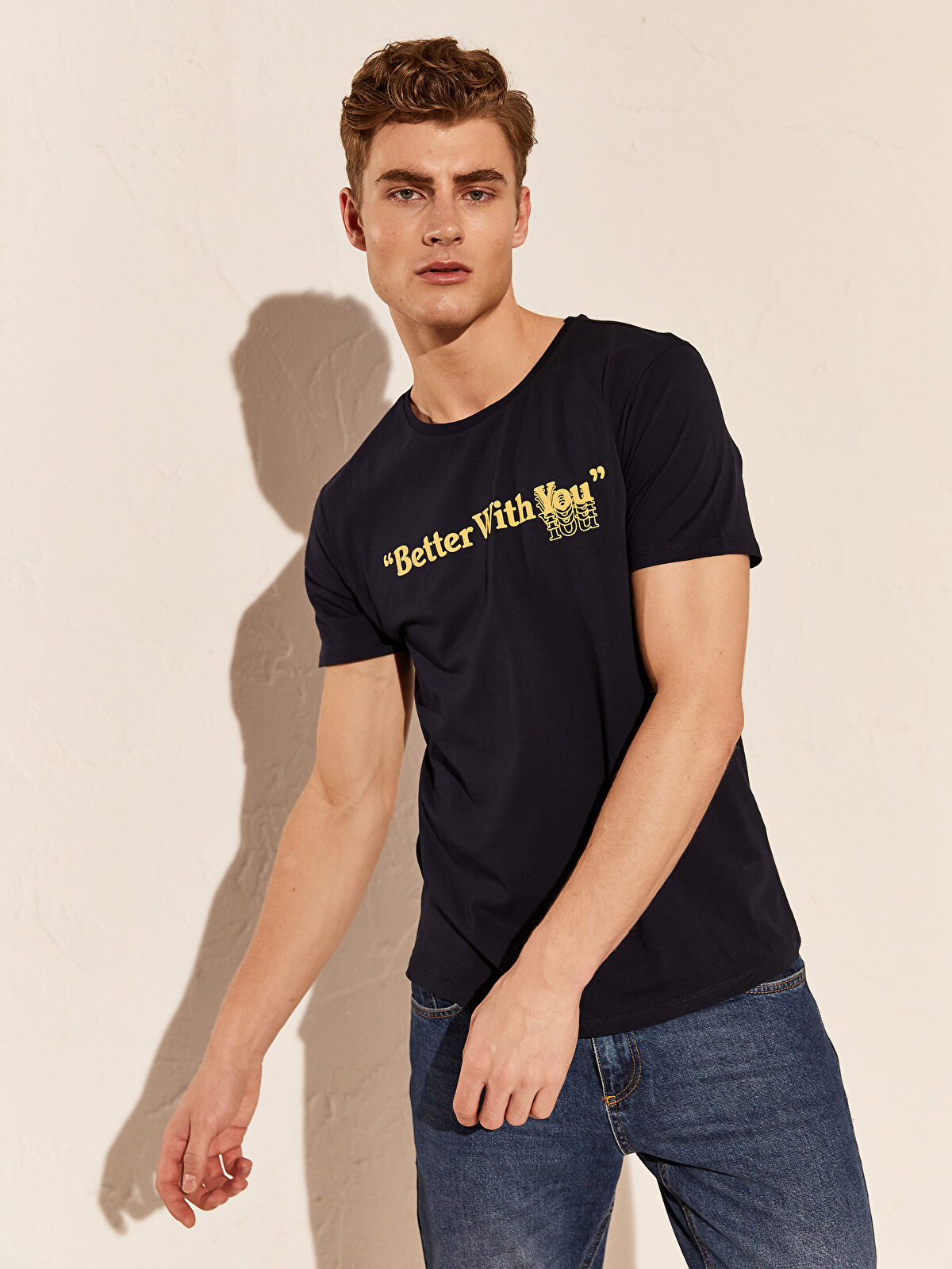 Baskılı Penye Tişört Baba Oğul Kombini