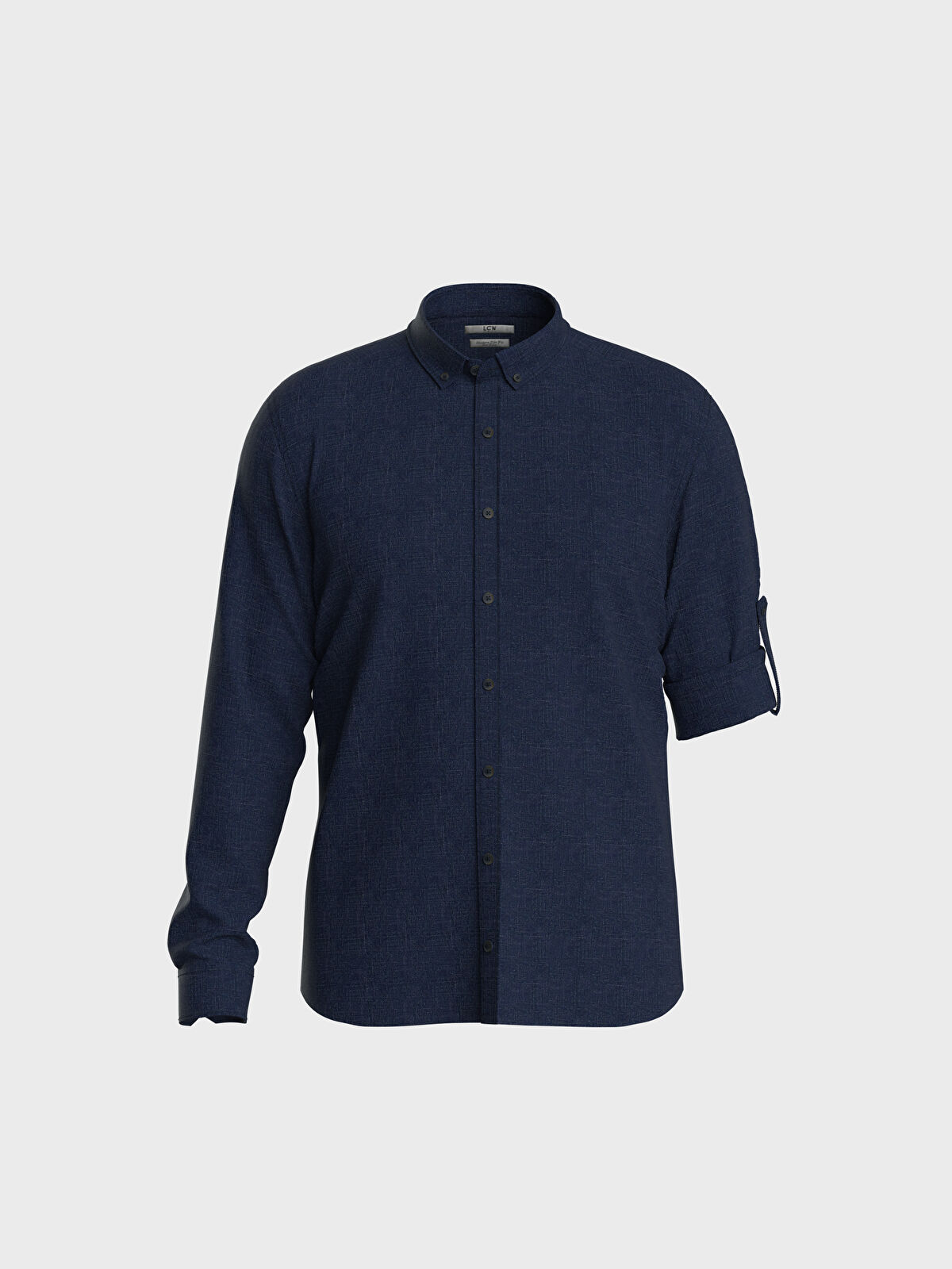 Slim Fit Uzun Kollu Keten Erkek Gömlek