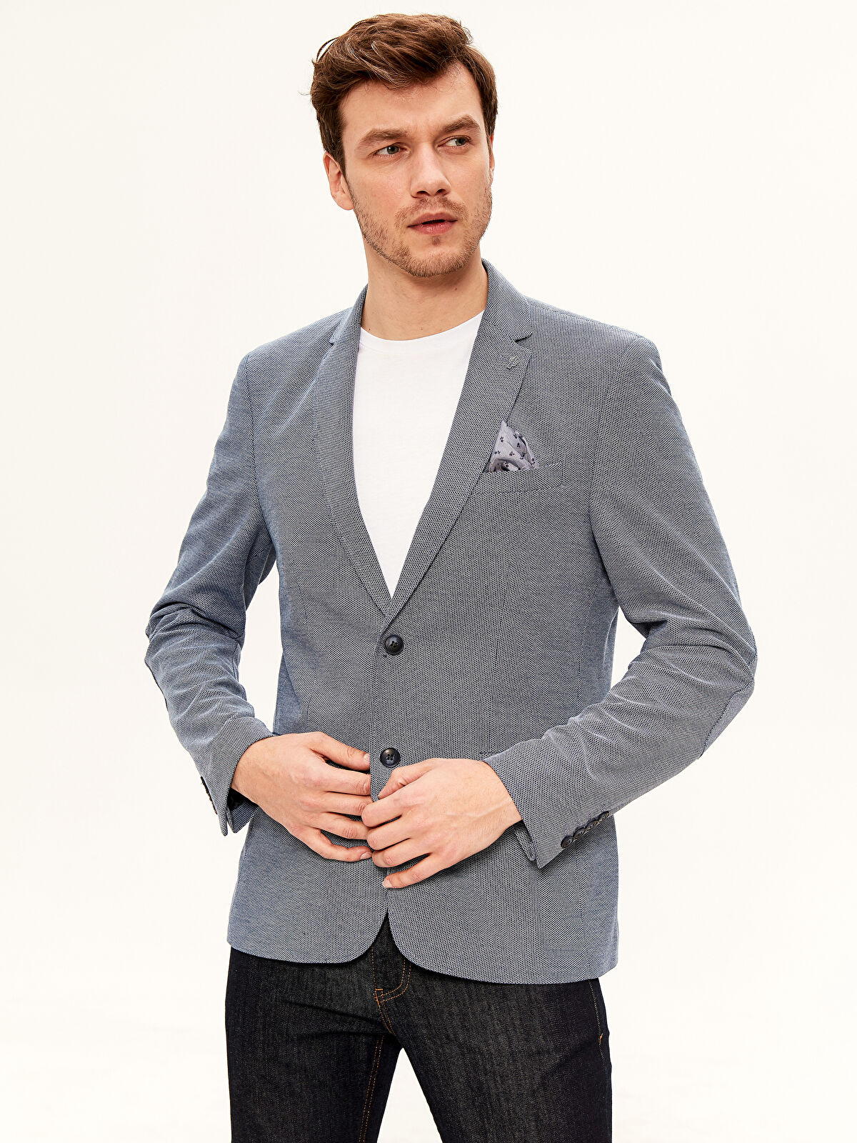 Dar Kalıp Erkek Blazer Ceket