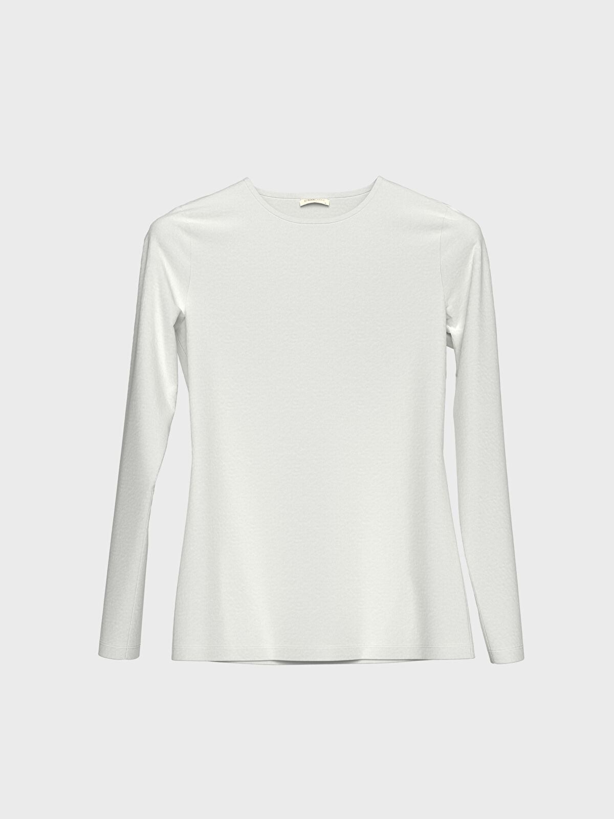 LCW BASIC Bisiklet Yaka Standart Fit Uzun Kollu Penye Kadın Düz Pamuklu Tişört LCW BASIC Bisiklet Yaka Standart Fit Uzun Kollu Penye Kadın Düz Pamuklu Tişört
