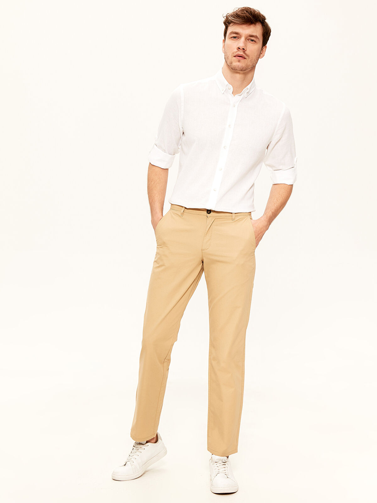LCW CLASSIC Normal Kalıp Gabardin Erkek Chino Pantolon