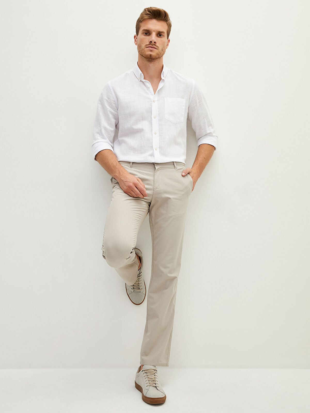 LCW CLASSIC Normal Kalıp Gabardin Erkek Chino Pantolon