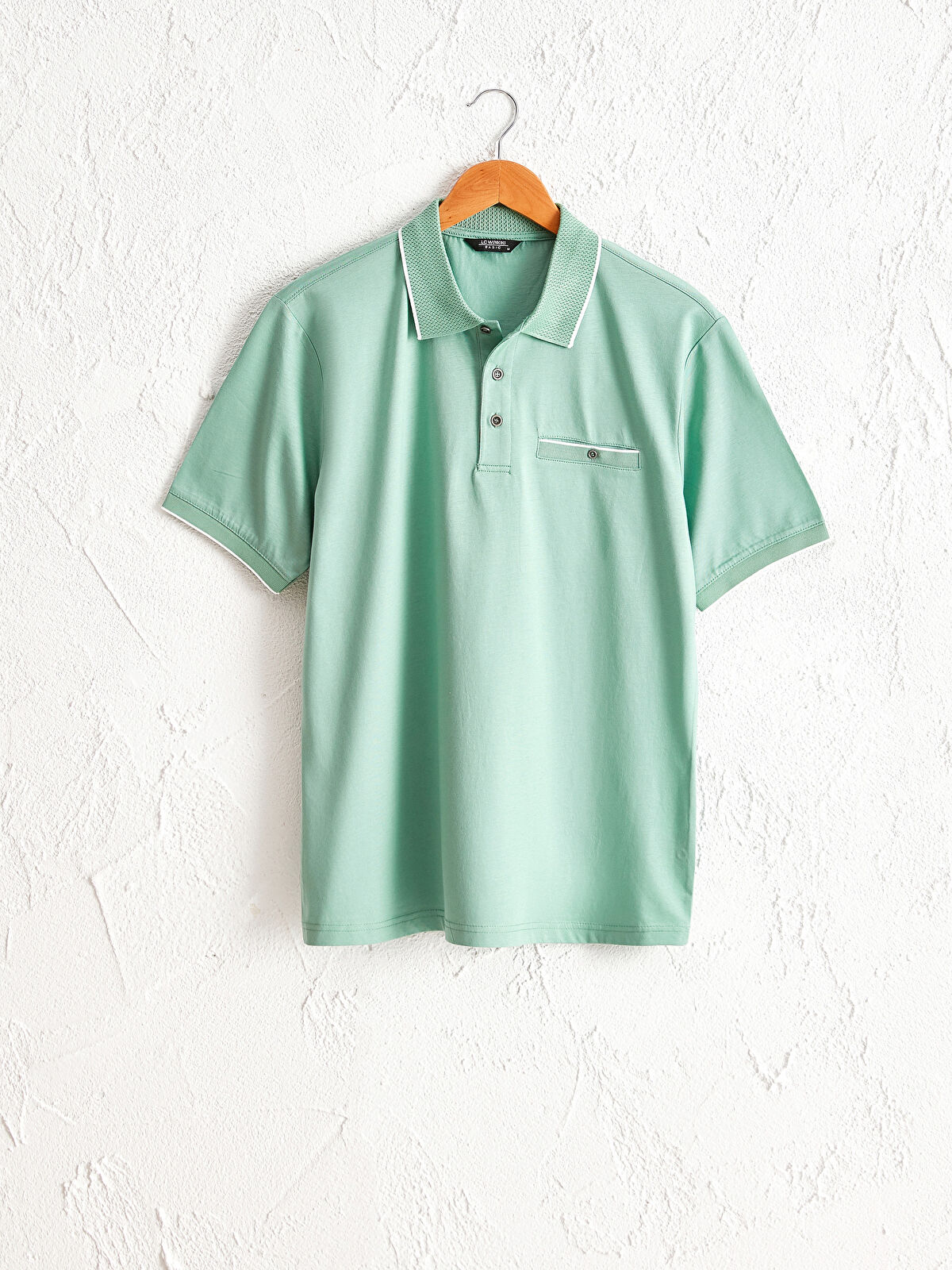 Merserize Polo Yaka Kısa Kollu Erkek Tişört