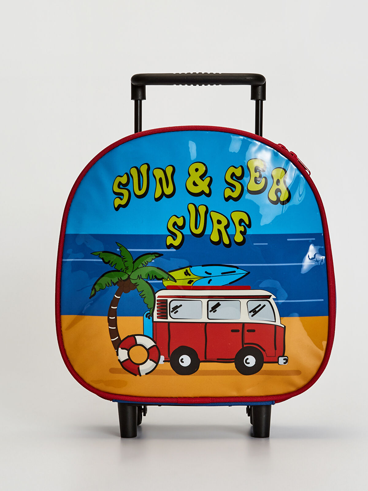 Erkek Çocuk Baskılı Çekçekli Çanta