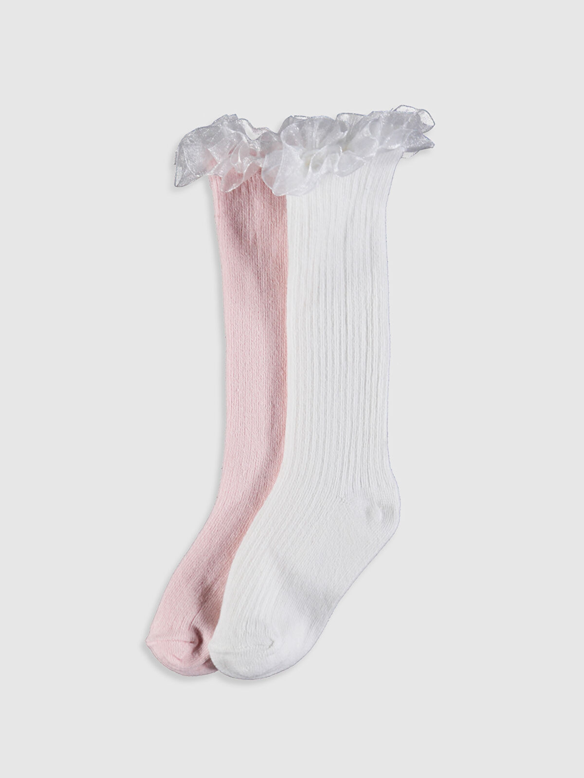 Kız Bebek Dizaltı Çorap 2'li