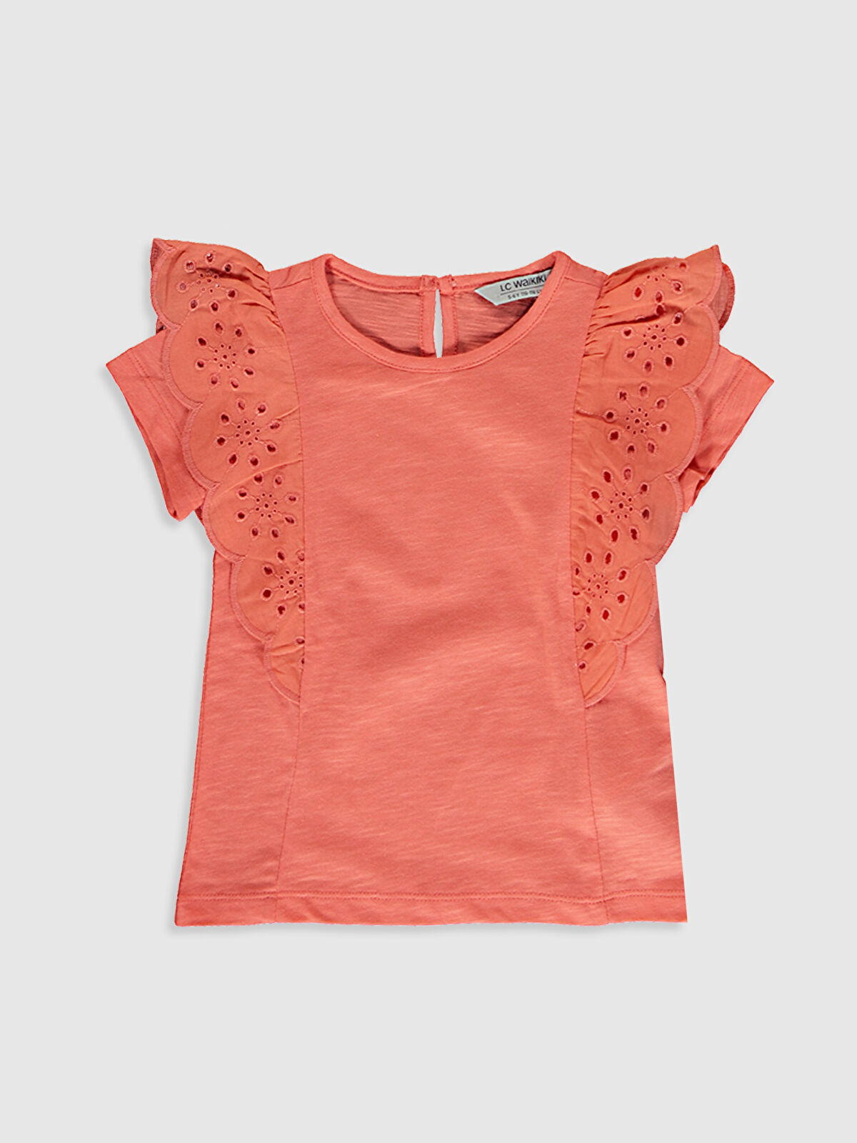 Kız Çocuk Fisto Detaylı Pamuklu Basic Tişört