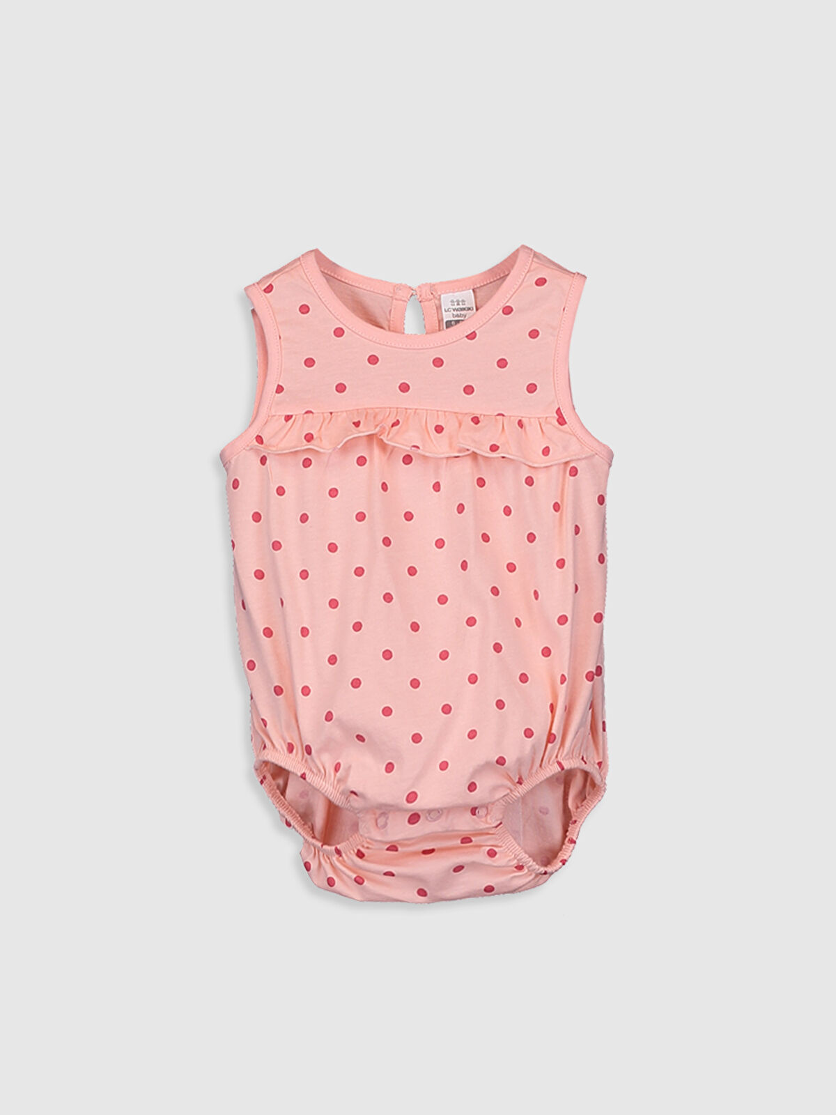 Kız Bebek Puantiyeli Tulum