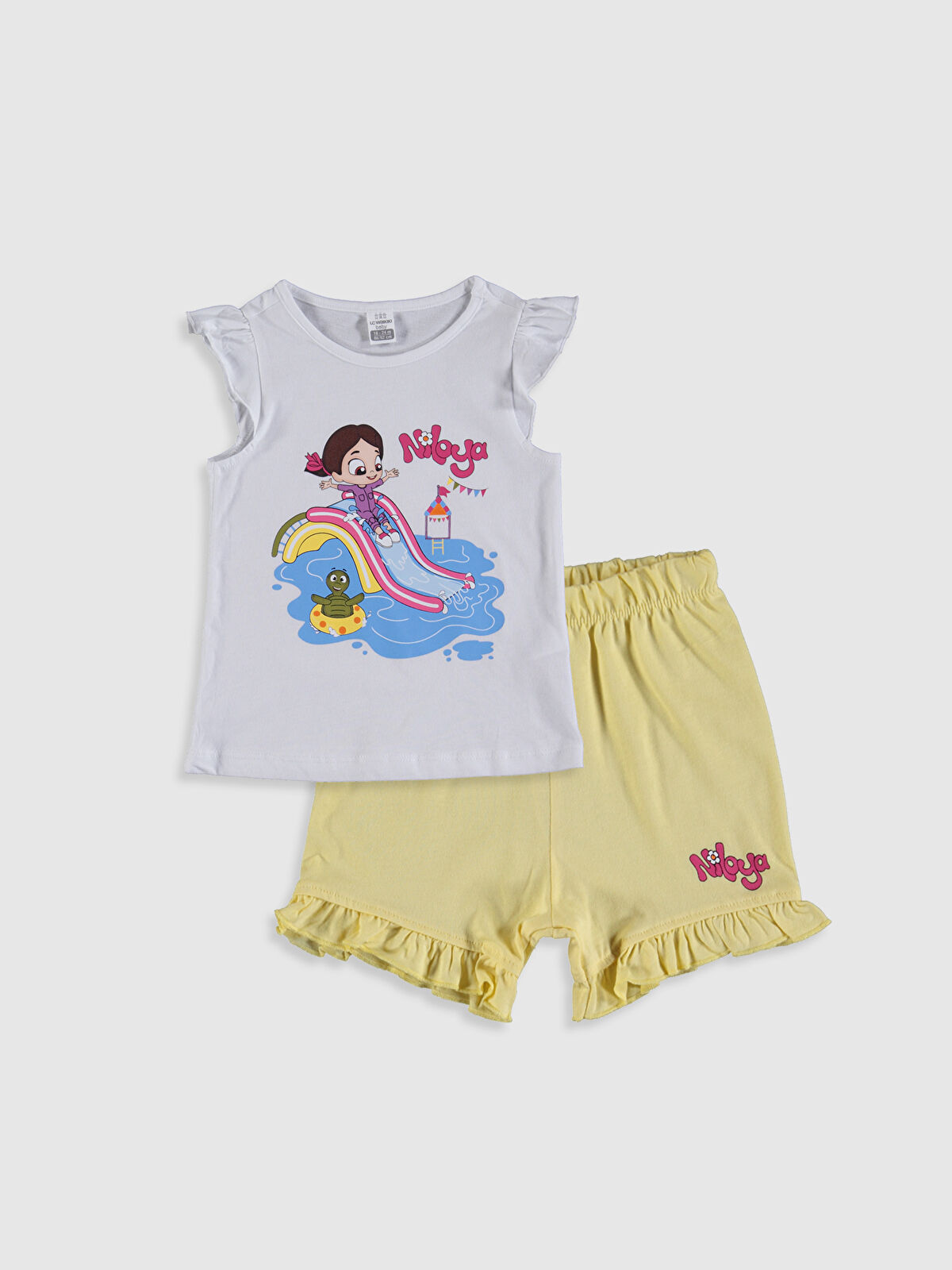 Kız Bebek Niloya Baskılı Pijama Takımı