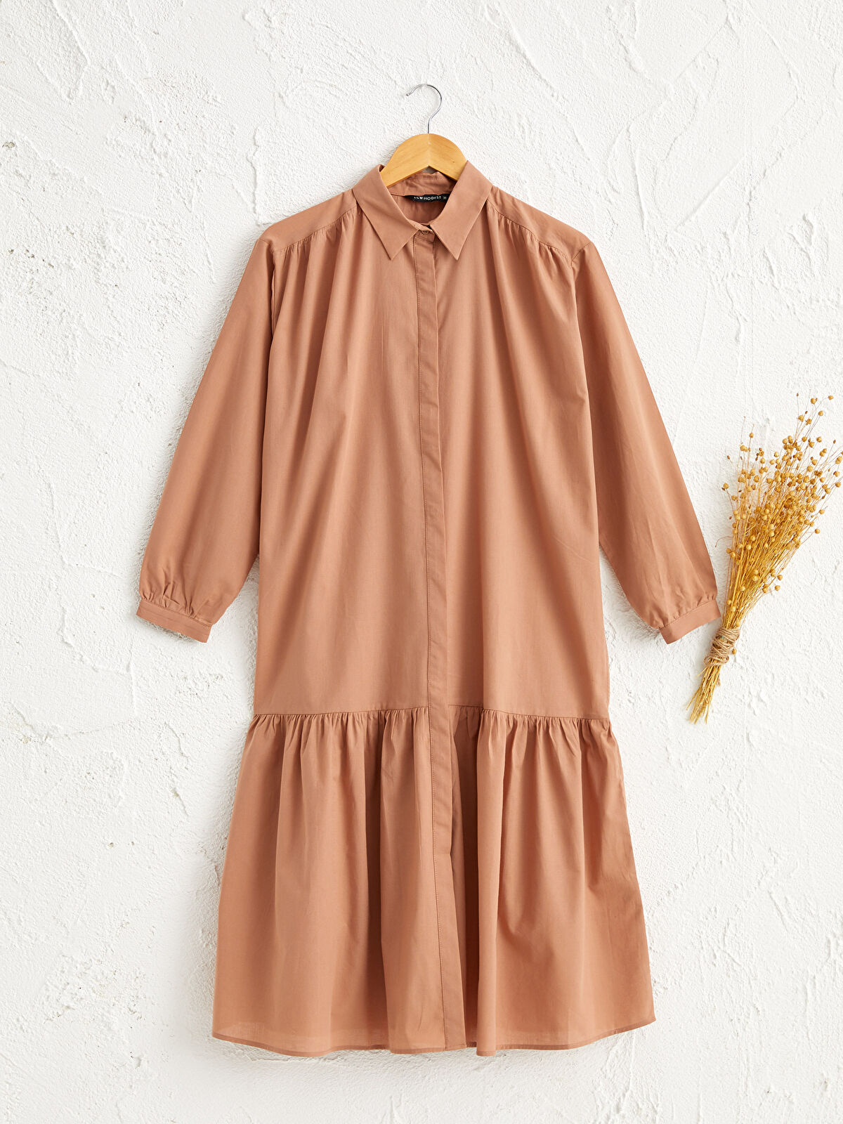 Volan Detaylı Oversize Tunik Volan Detaylı Oversize Tunik