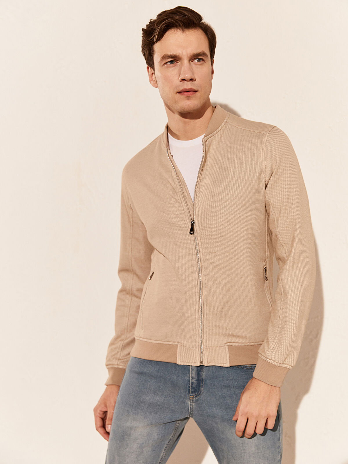 LCW VISION Slim Fit Kolej Yaka Bomber Mont