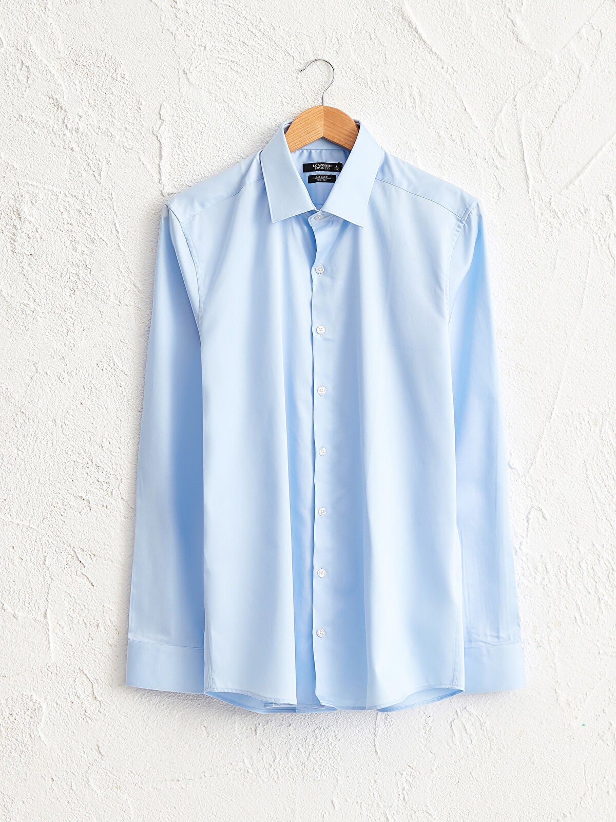 Slim Fit %100 Pamuk Saten Gömlek