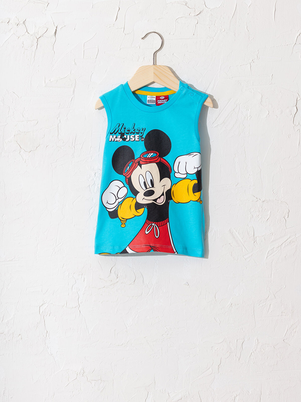 Erkek Bebek Mickey Mouse Baskılı Atlet