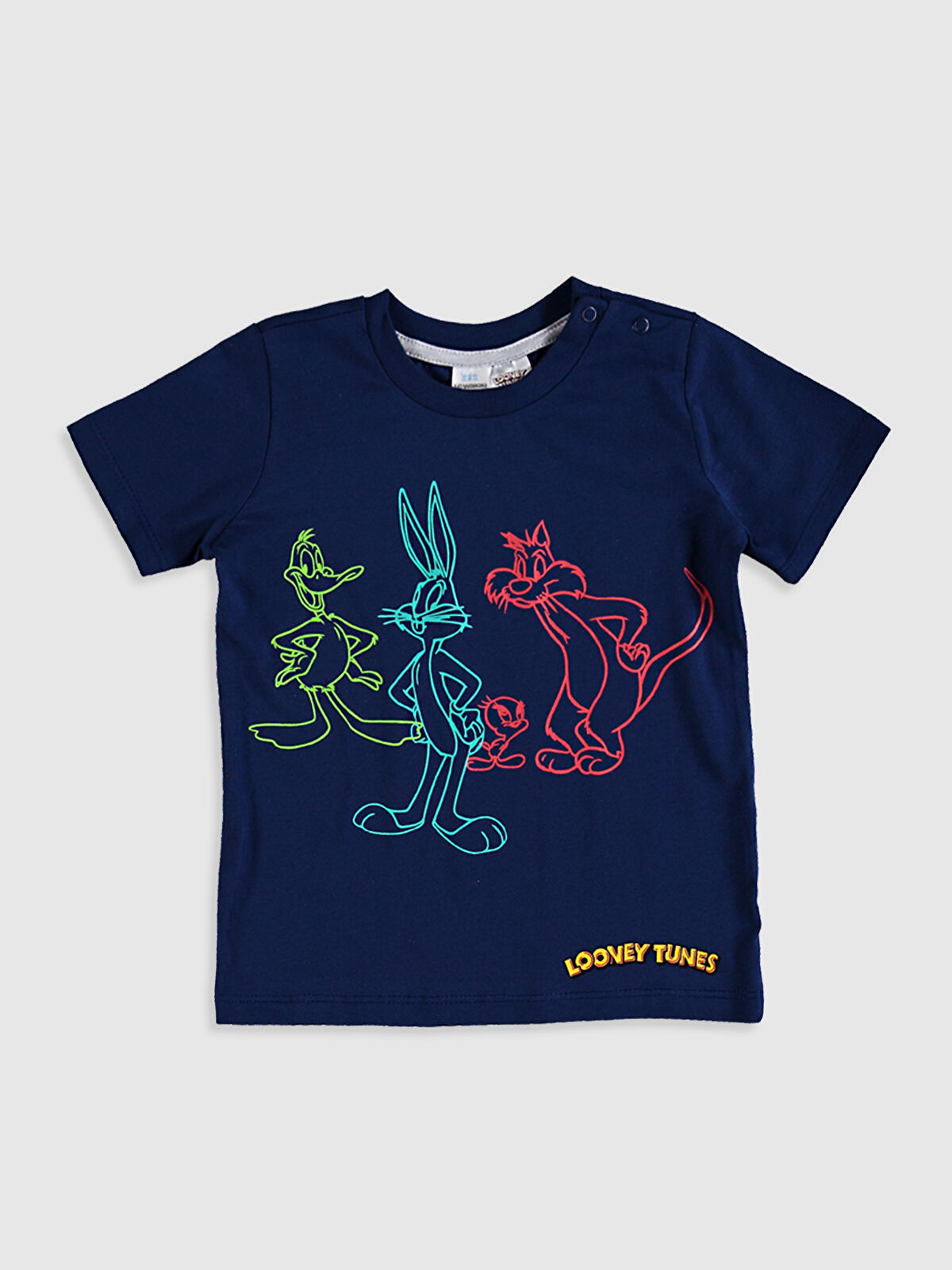 Erkek Bebek Looney Tunes Baskılı Tişört