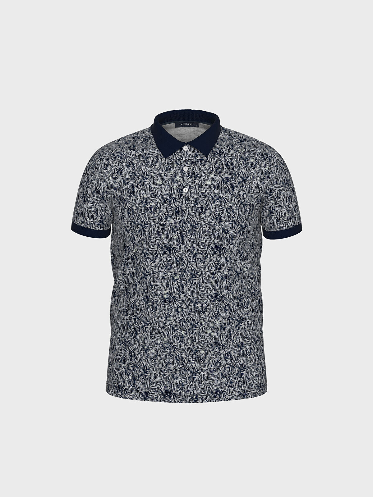 LCW CLASSIC Polo Yaka Kısa Kollu Desenli Erkek Tişört