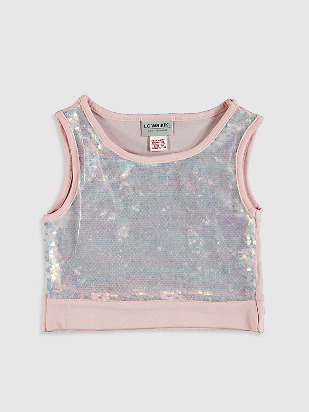 Kız Çocuk Payet İşlemeli Atlet