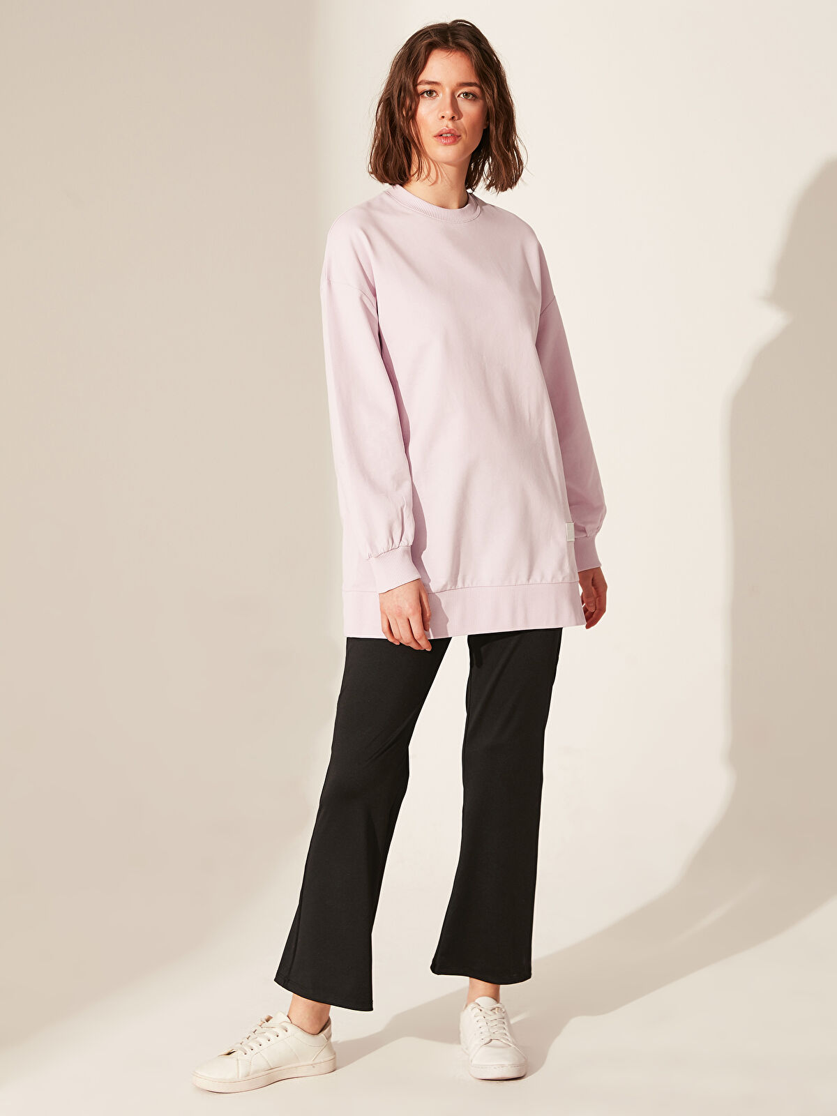 Beli Slogan Baskılı Esnek Eşofman Alt Beli Slogan Baskılı Esnek Eşofman Alt