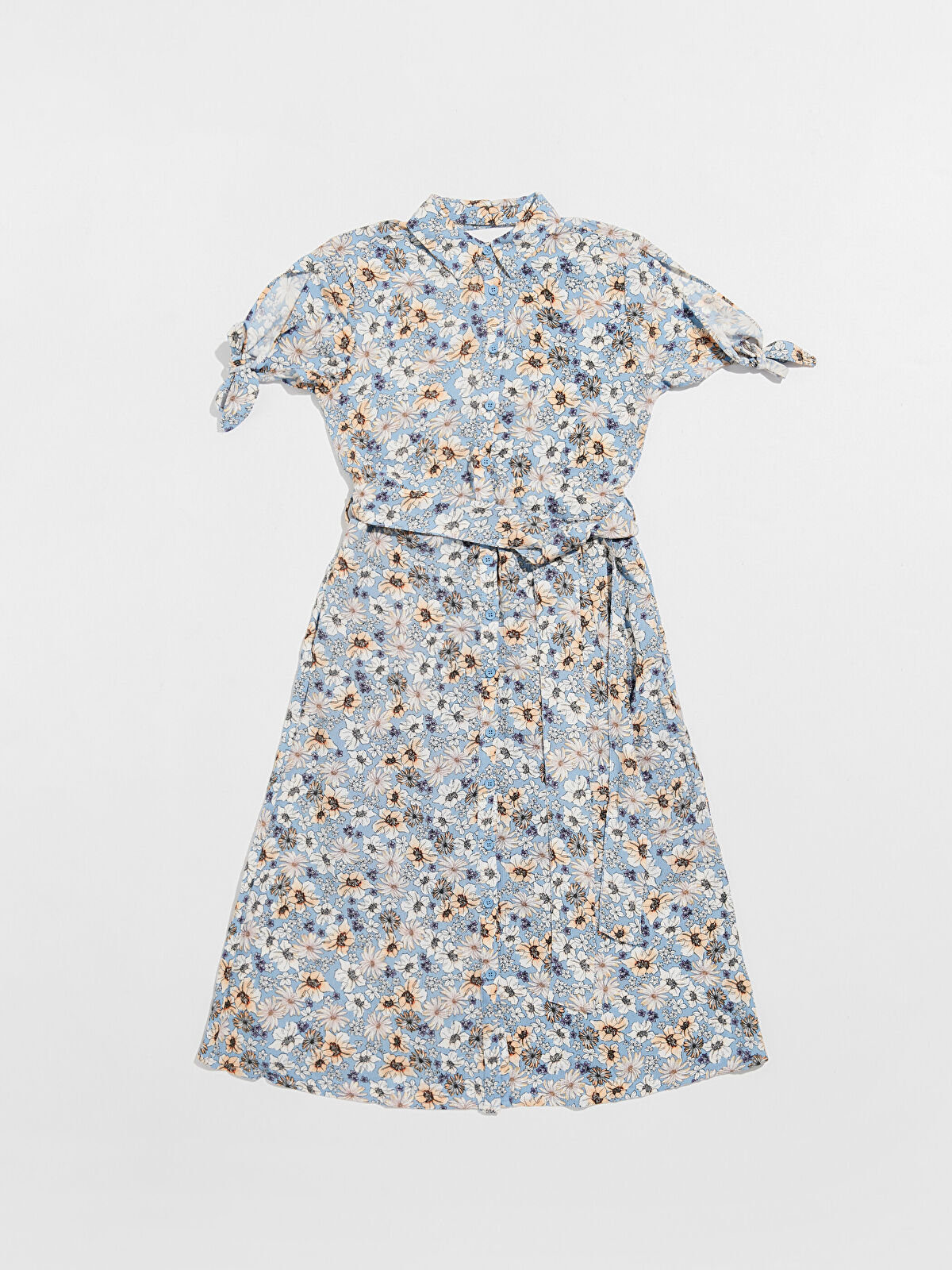 LCW CASUAL Standart Fit Kısa Kollu Viskon Kadın Elbise